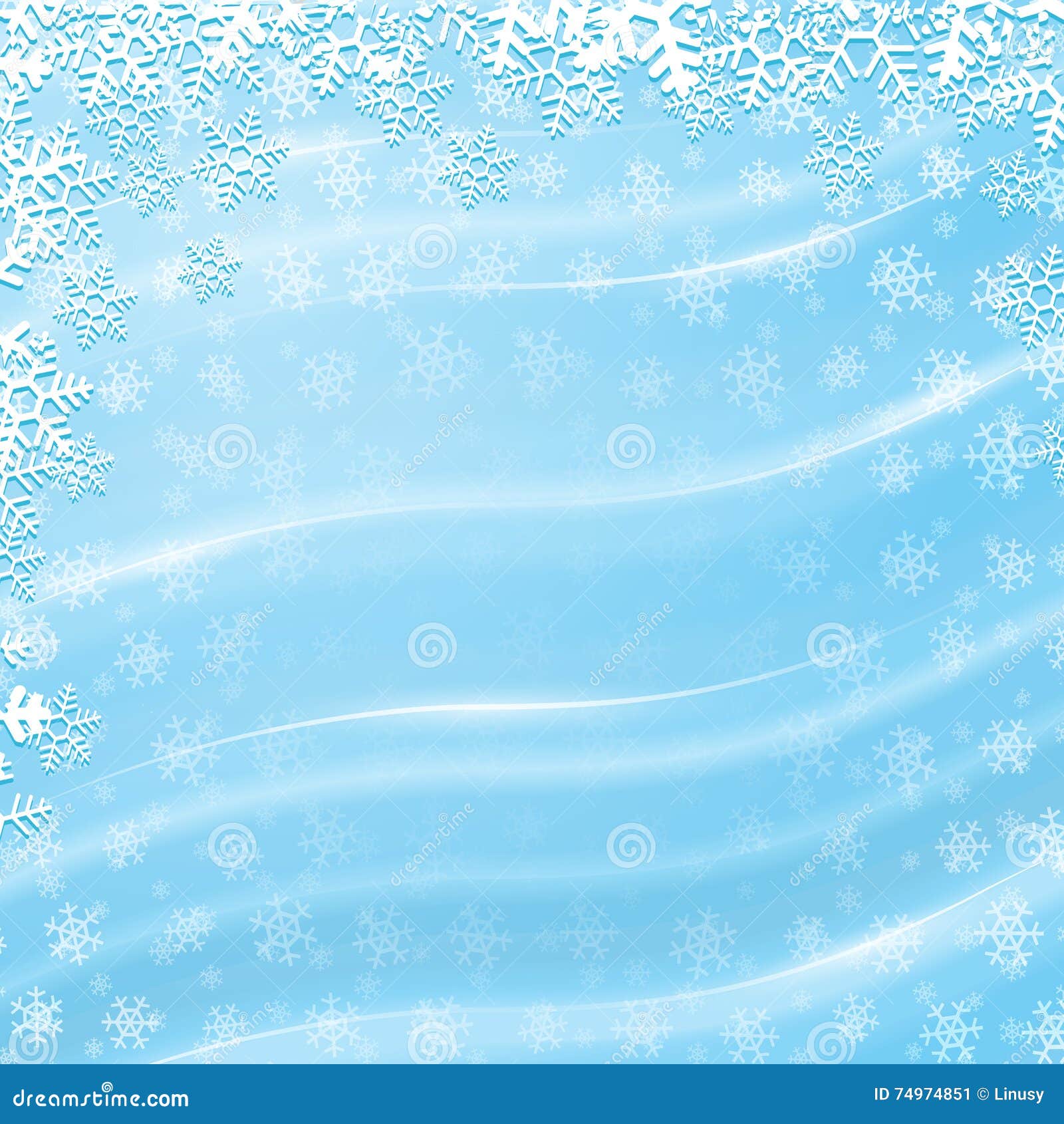 Blue winter background stock vector. Illustration of glow - 74974851
