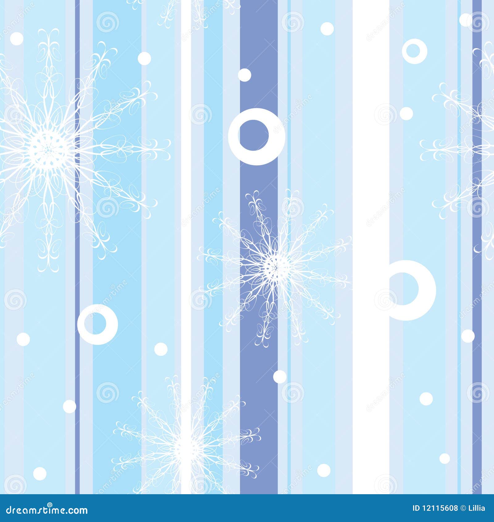 Blue Winter Seamless Pattern with Stripes Stock Vector - Illustration ...
