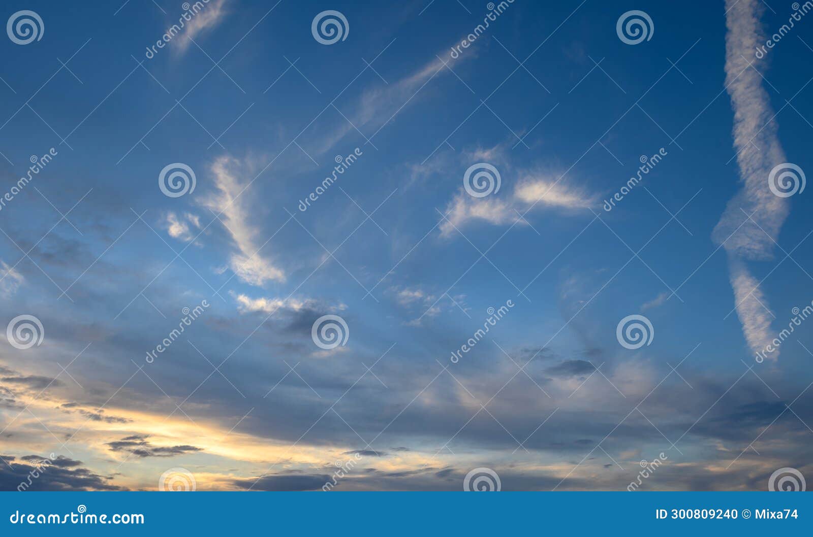 Blue Winter Sky on the Island of Cyprus 17 Stock Photo - Image of ...