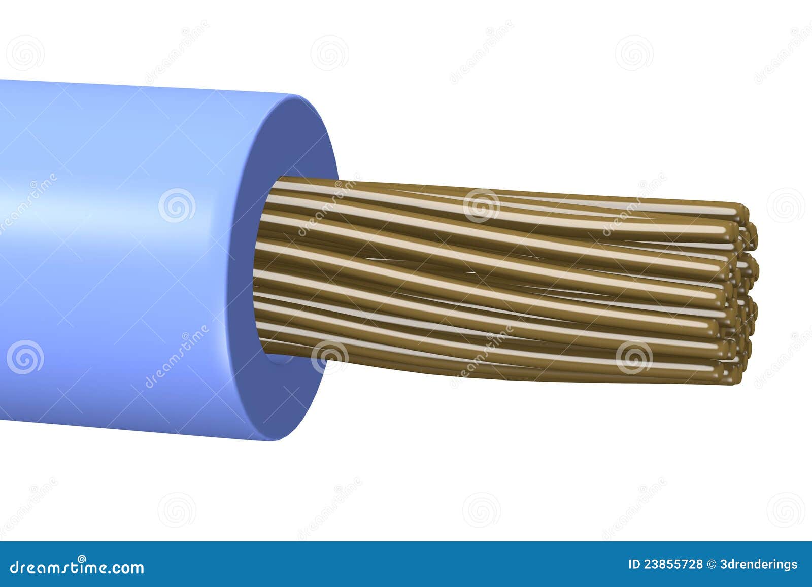 Blue wire stock illustration. Illustration of optical - 23855728