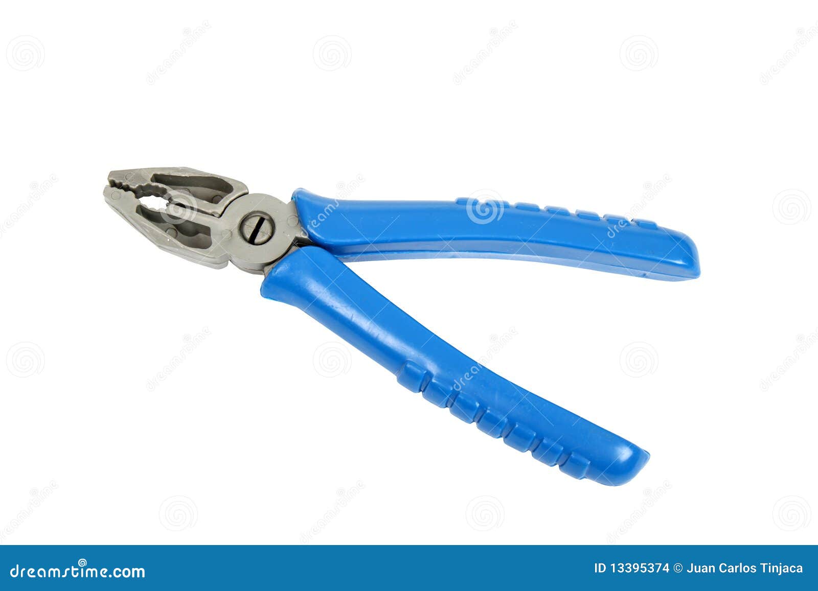 Blue wire cutters stock photo. Image of snips, plastic - 13395374