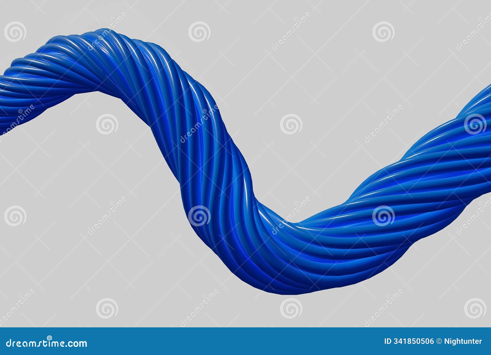 A Blue Wire is Shown in a White Background Stock Illustration ...