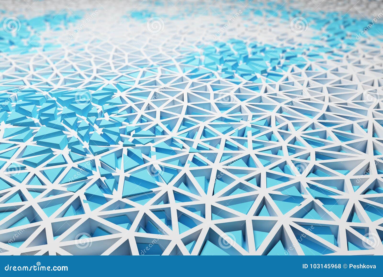 Blue wireframe background stock illustration. Illustration of geometry ...