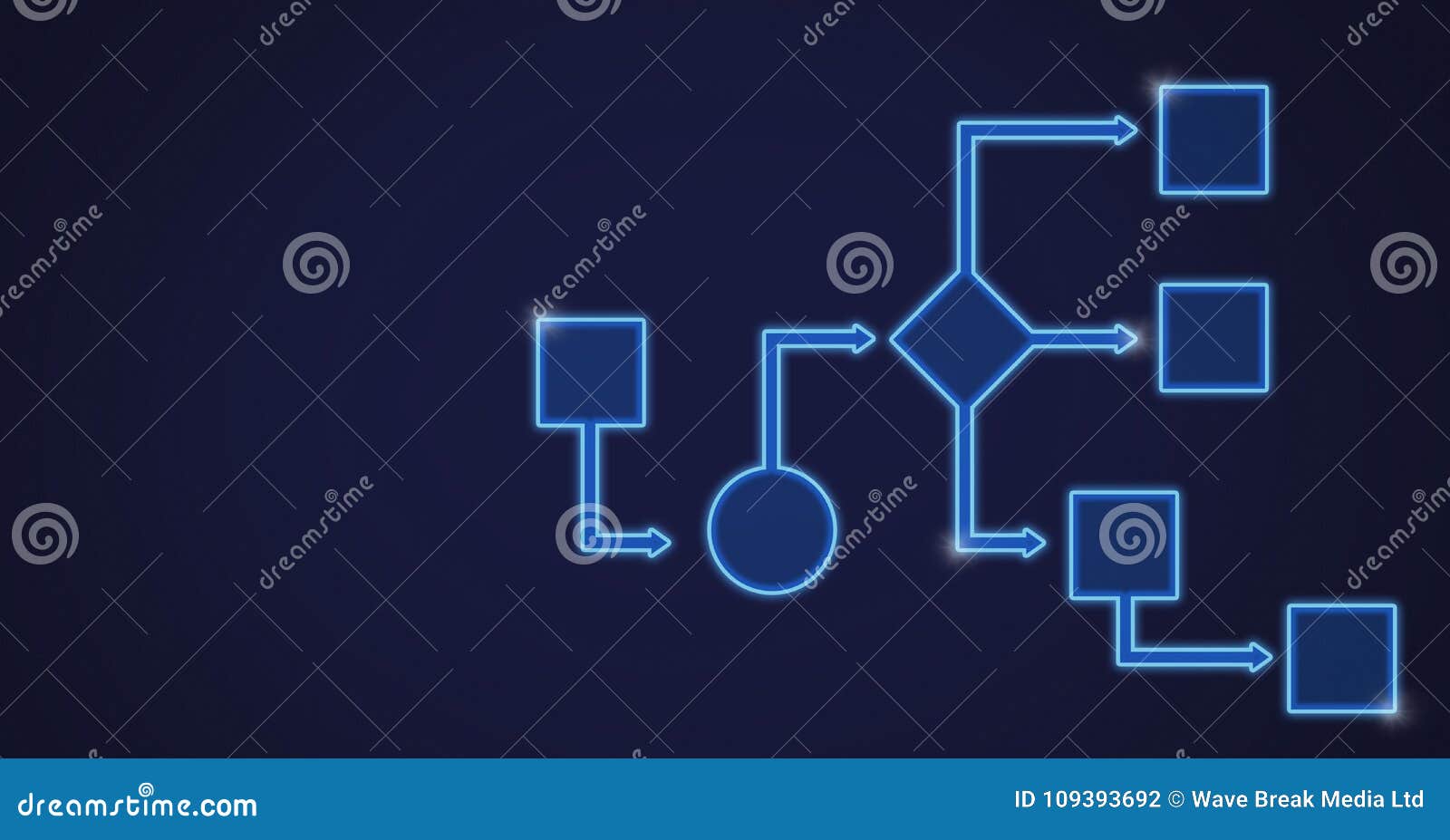 Blue Wireframe with Blue Background Stock Illustration - Illustration ...