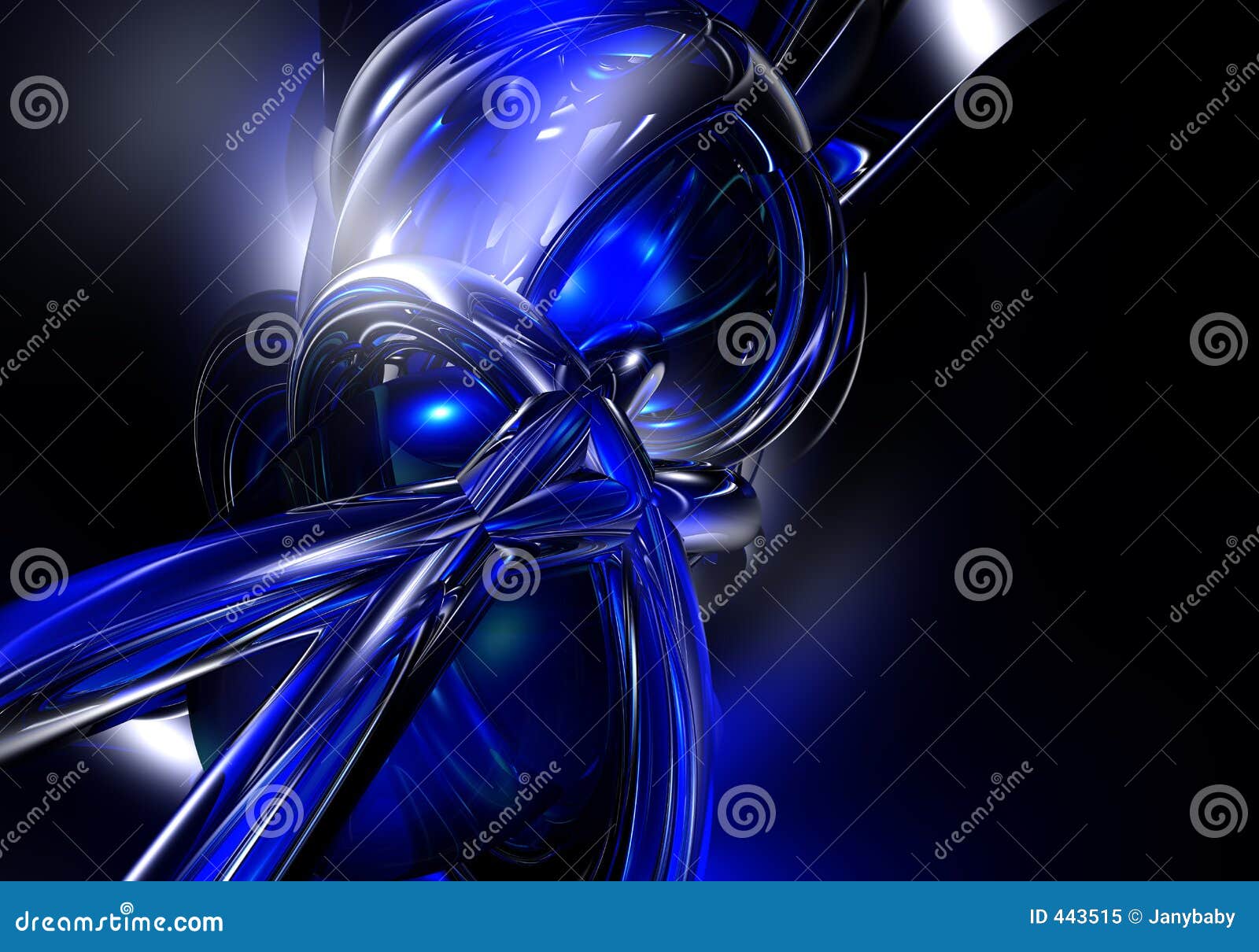Blue wires 01 stock illustration. Illustration of reflection - 443515