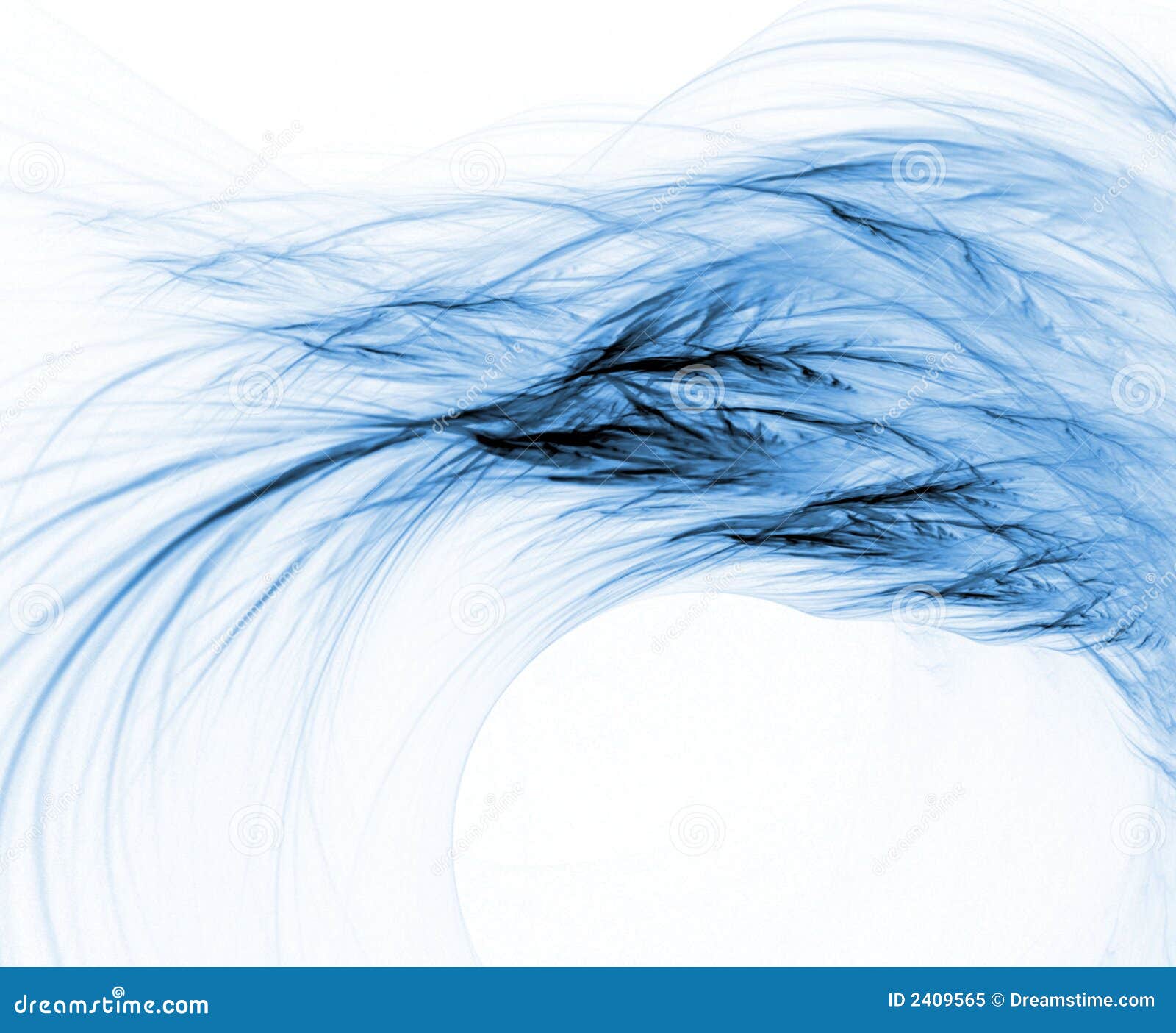 Blue Wisp stock illustration. Illustration of graphic - 2409565
