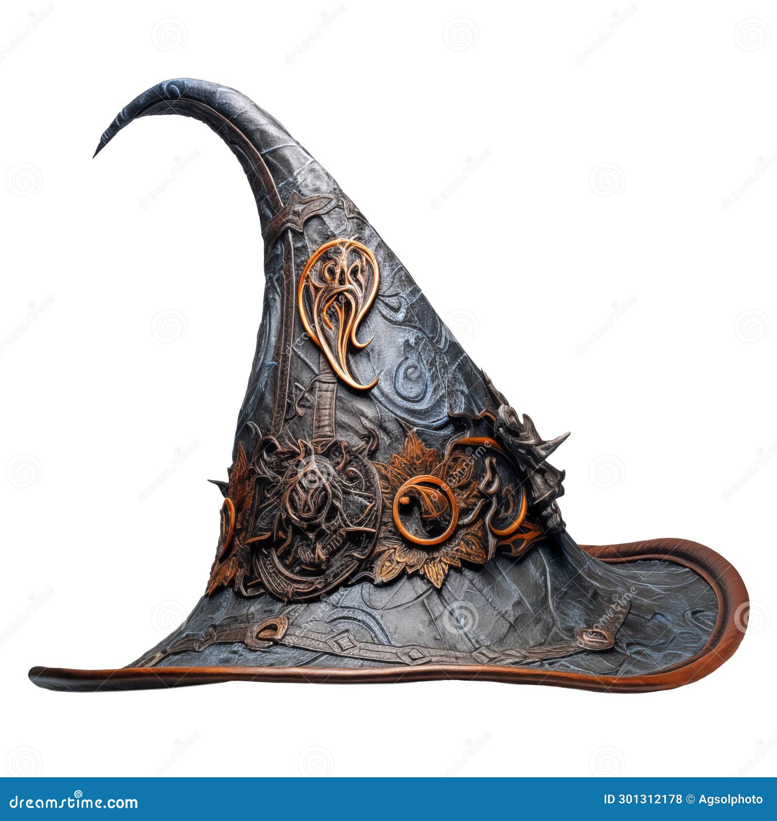 The Blue Wizard Hat is Cut Out on a Transparent Background in PNG ...