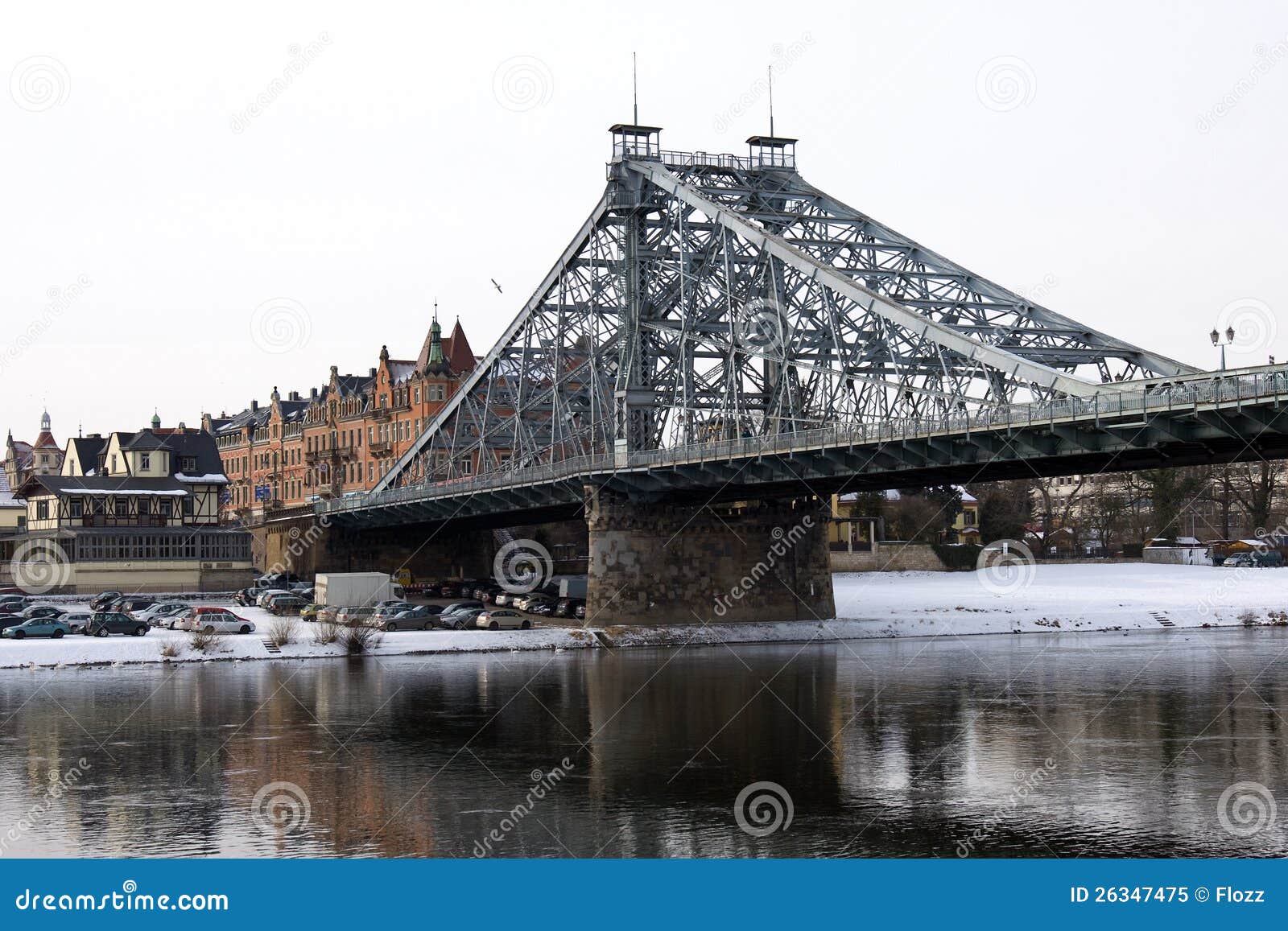 Blue wonder bridge stock image. Image of view, germany - 26347475