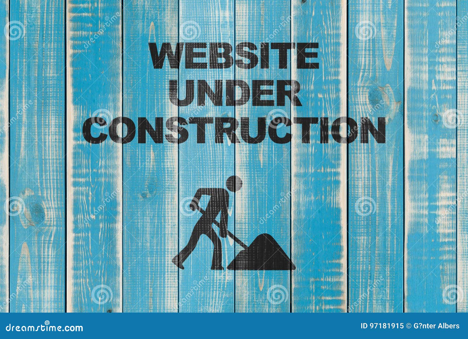 Website under construction stock image. Image of boards - 97181915