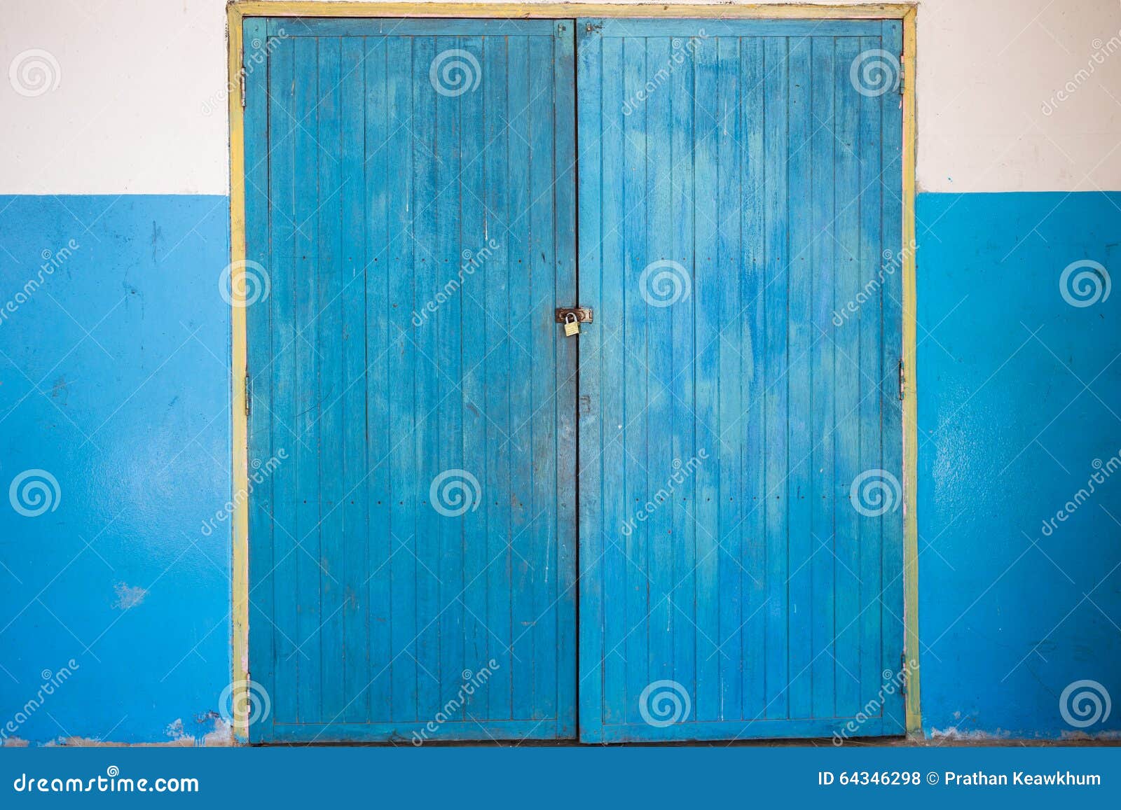 Blue Wood Door Texture and Background Stock Photo - Image of design ...
