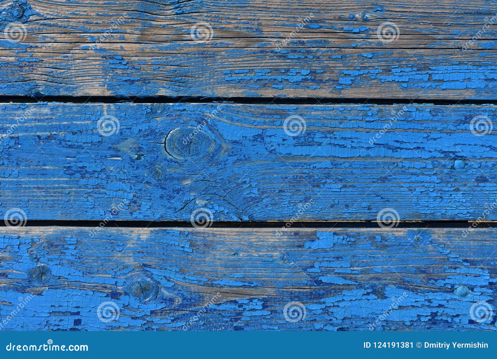 Blue Wood Table or Wood Board. Stock Image - Image of aged, material ...