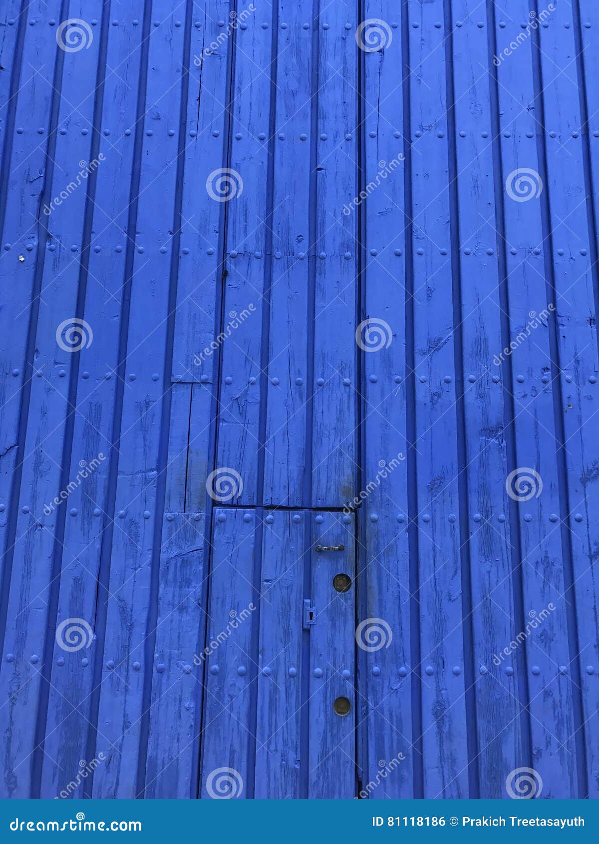 Blue wooden gate stock photo. Image of spanish, wooden - 81118186