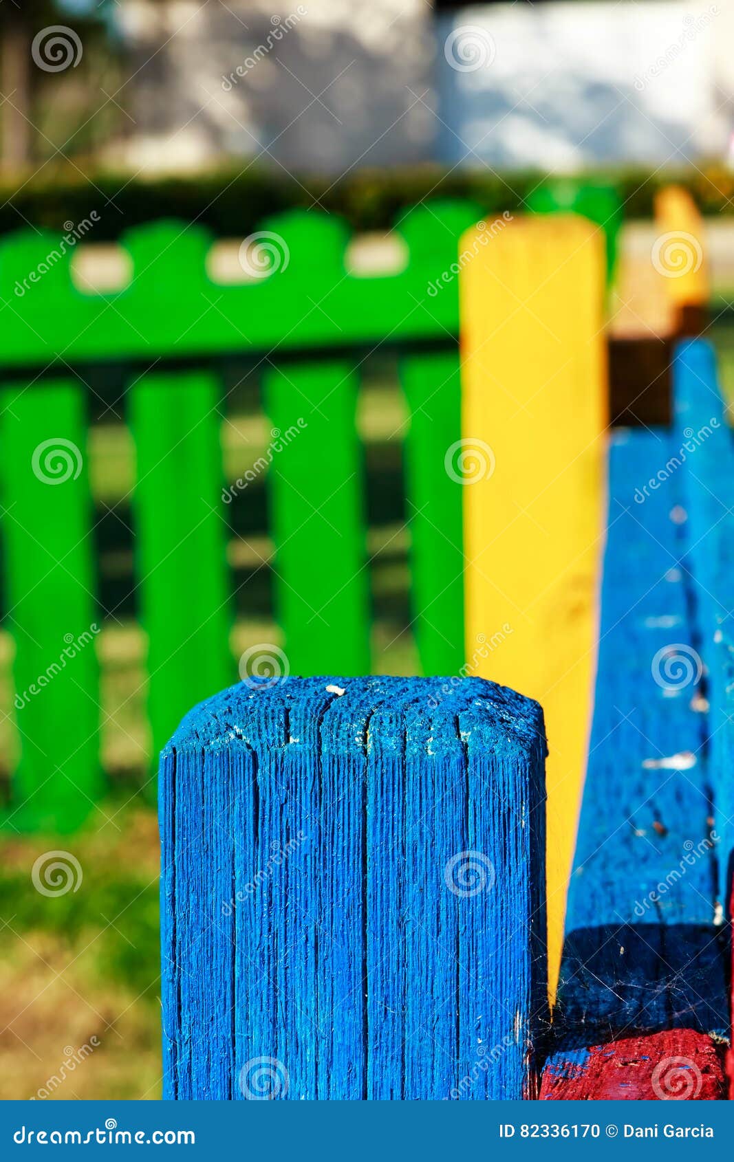 Blue wooden post close up. stock photo. Image of wooden - 82336170