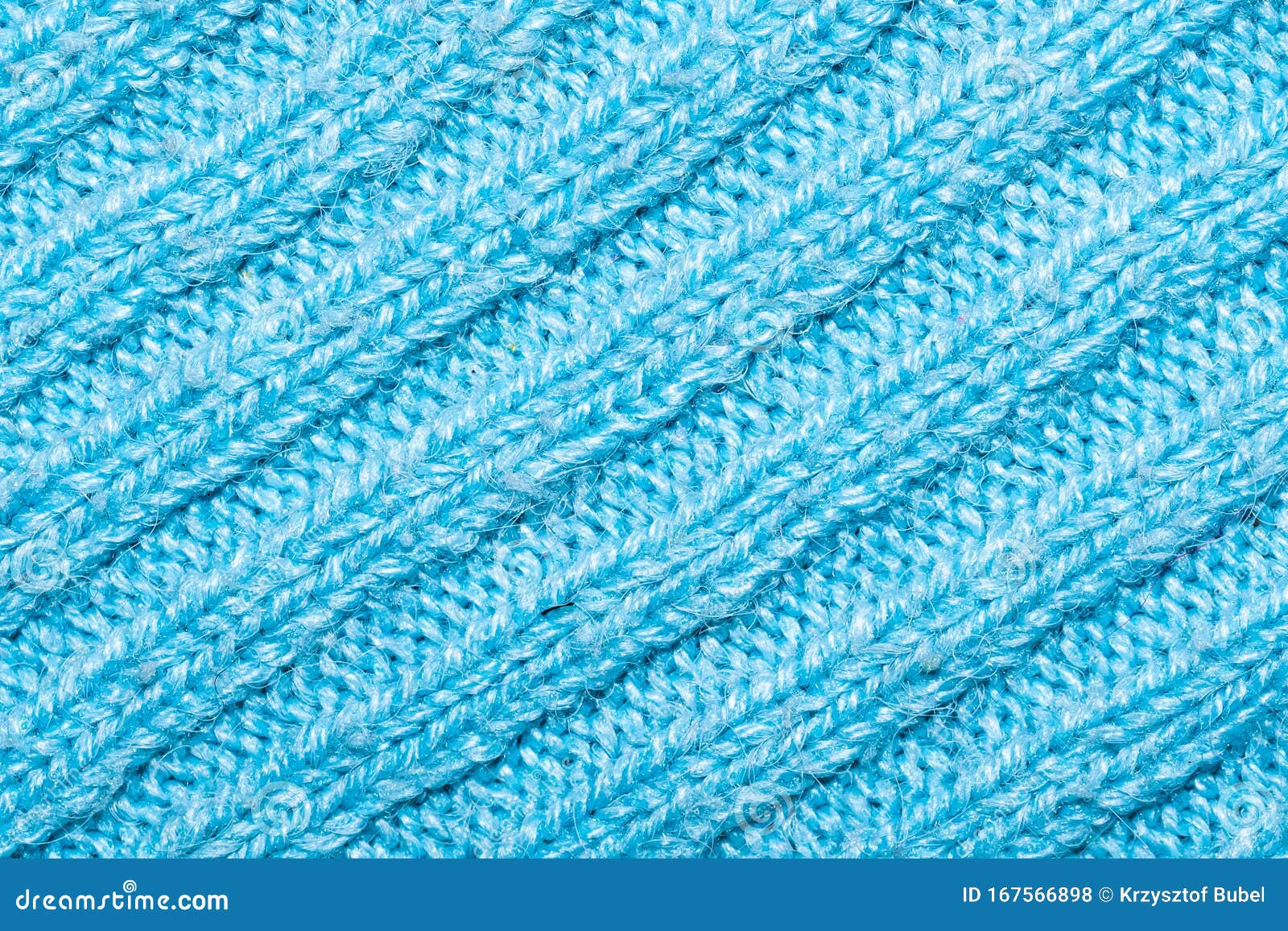 Blue Woolen Fabric Texture or Background Stock Photo - Image of macro ...