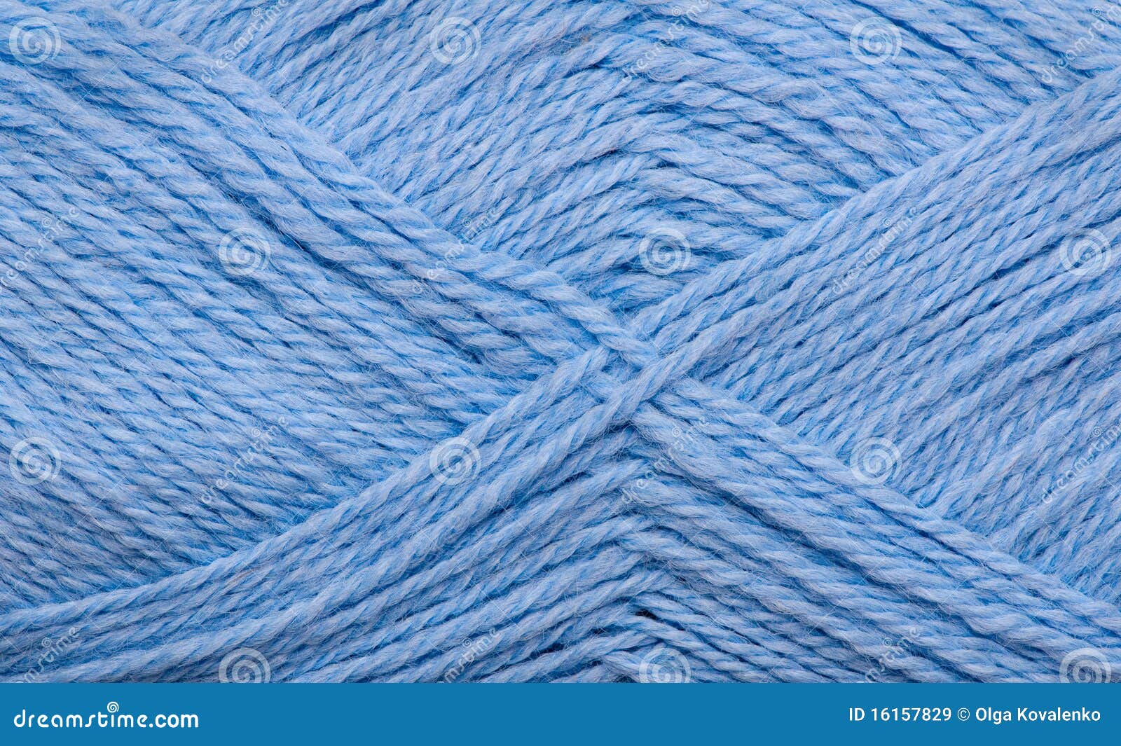 Blue woollen thread stock image. Image of ball, closeup - 16157829