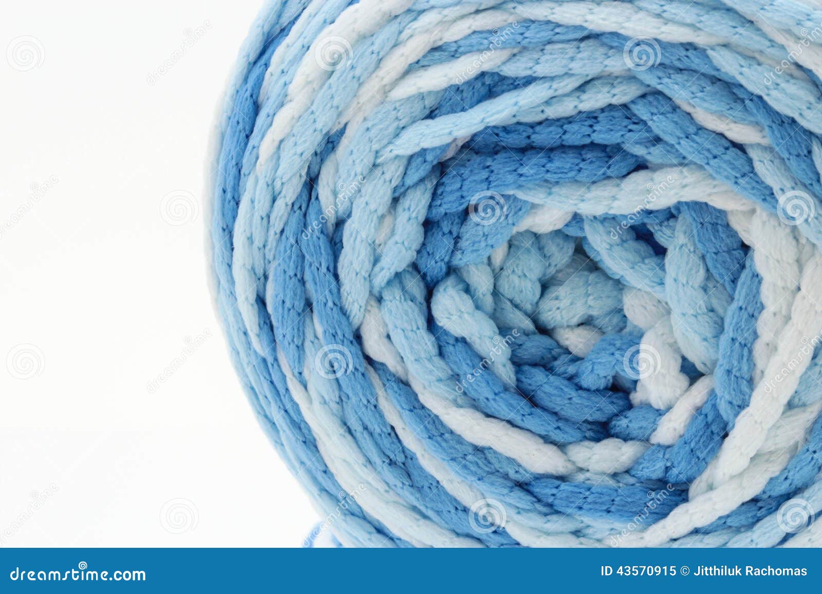 Blue of woollen thread stock image. Image of fashion - 43570915