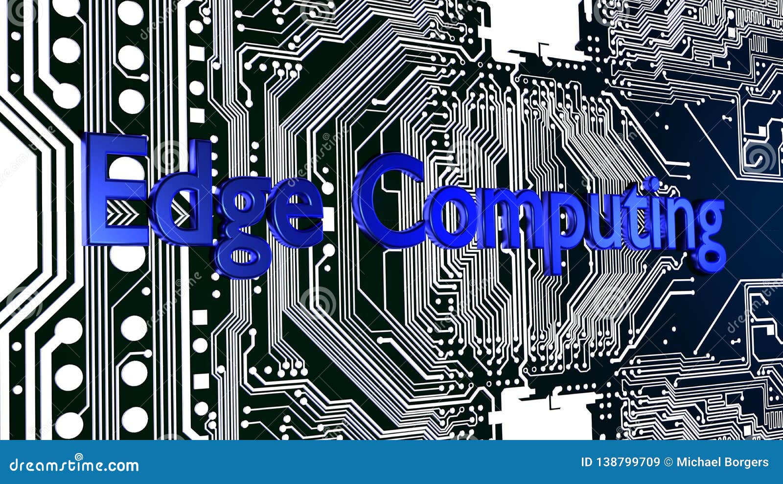 Edge Computing Vector Illustration. Labeled Explanation Infographic ...