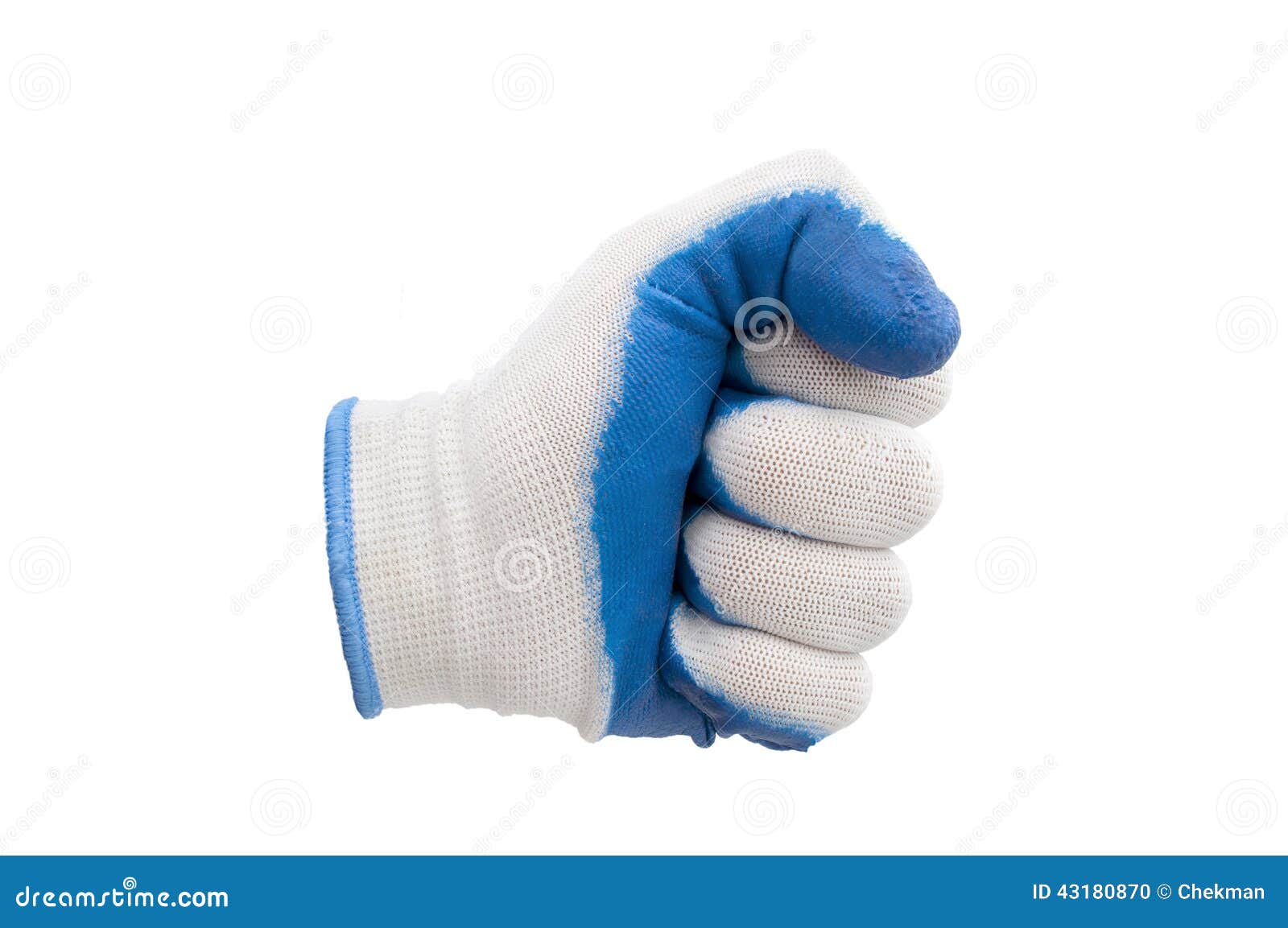 Blue work gloves isolated stock photo. Image of housework - 43180870