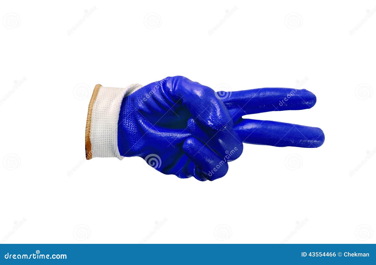 Blue work gloves isolated stock photo. Image of accessory - 43554466