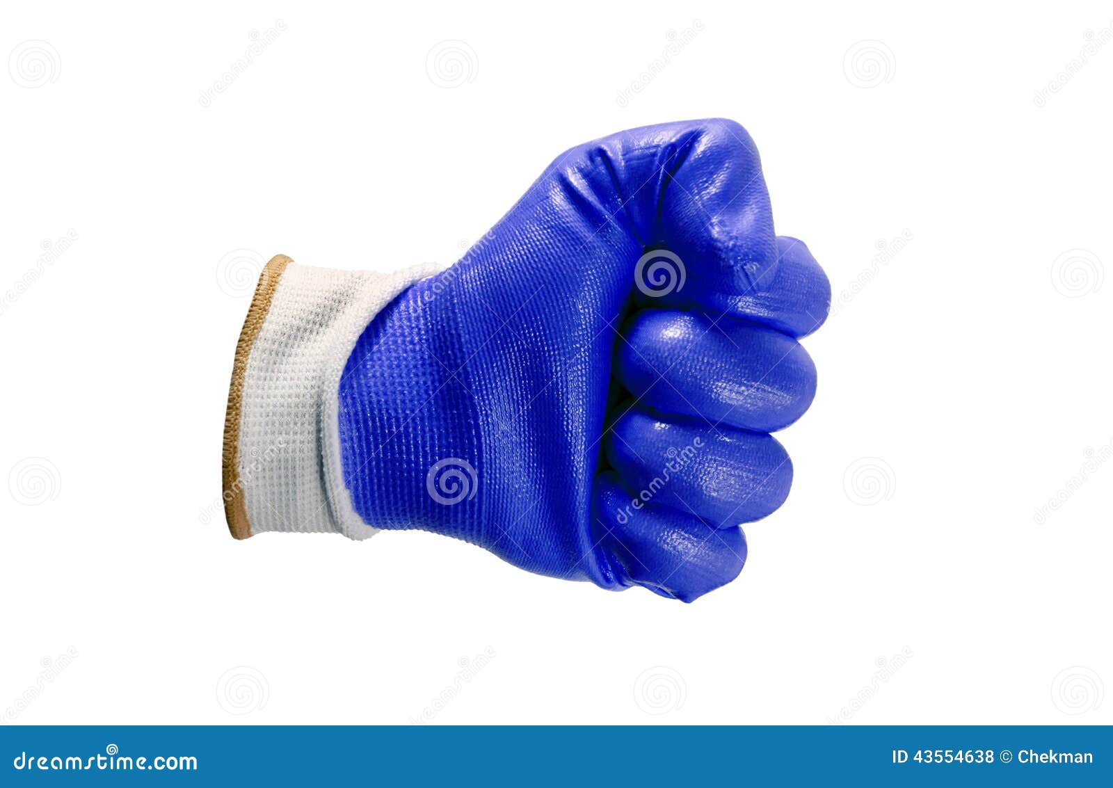 Blue work gloves isolated stock photo. Image of industrial - 43554638