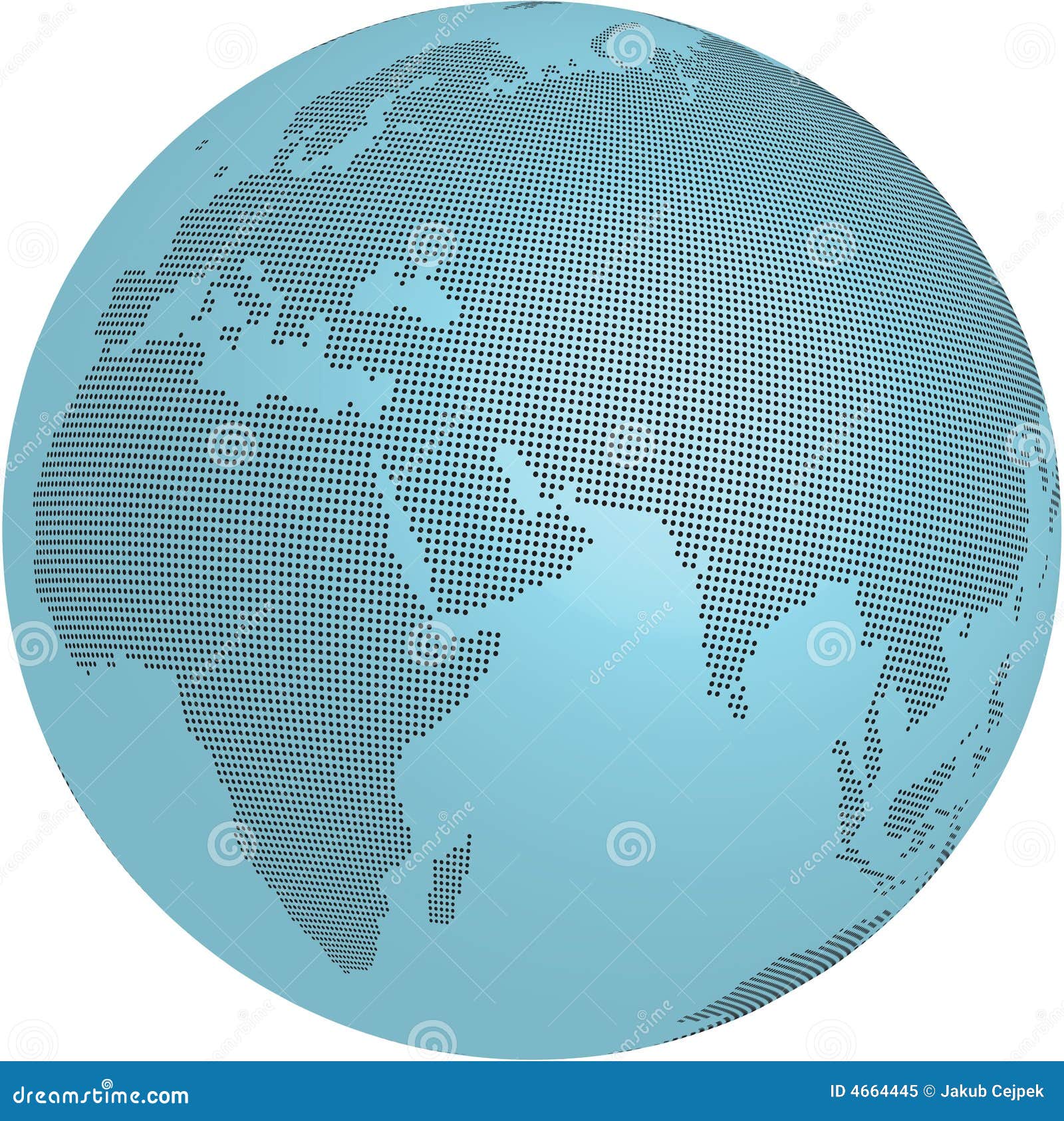 Blue world stock vector. Illustration of earth, globe - 4664445