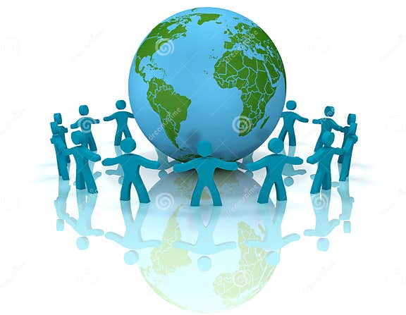 Blue world stock illustration. Illustration of country - 4984570