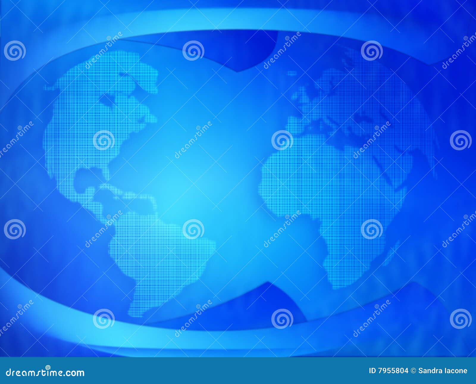 Blue world stock illustration. Illustration of designed - 7955804