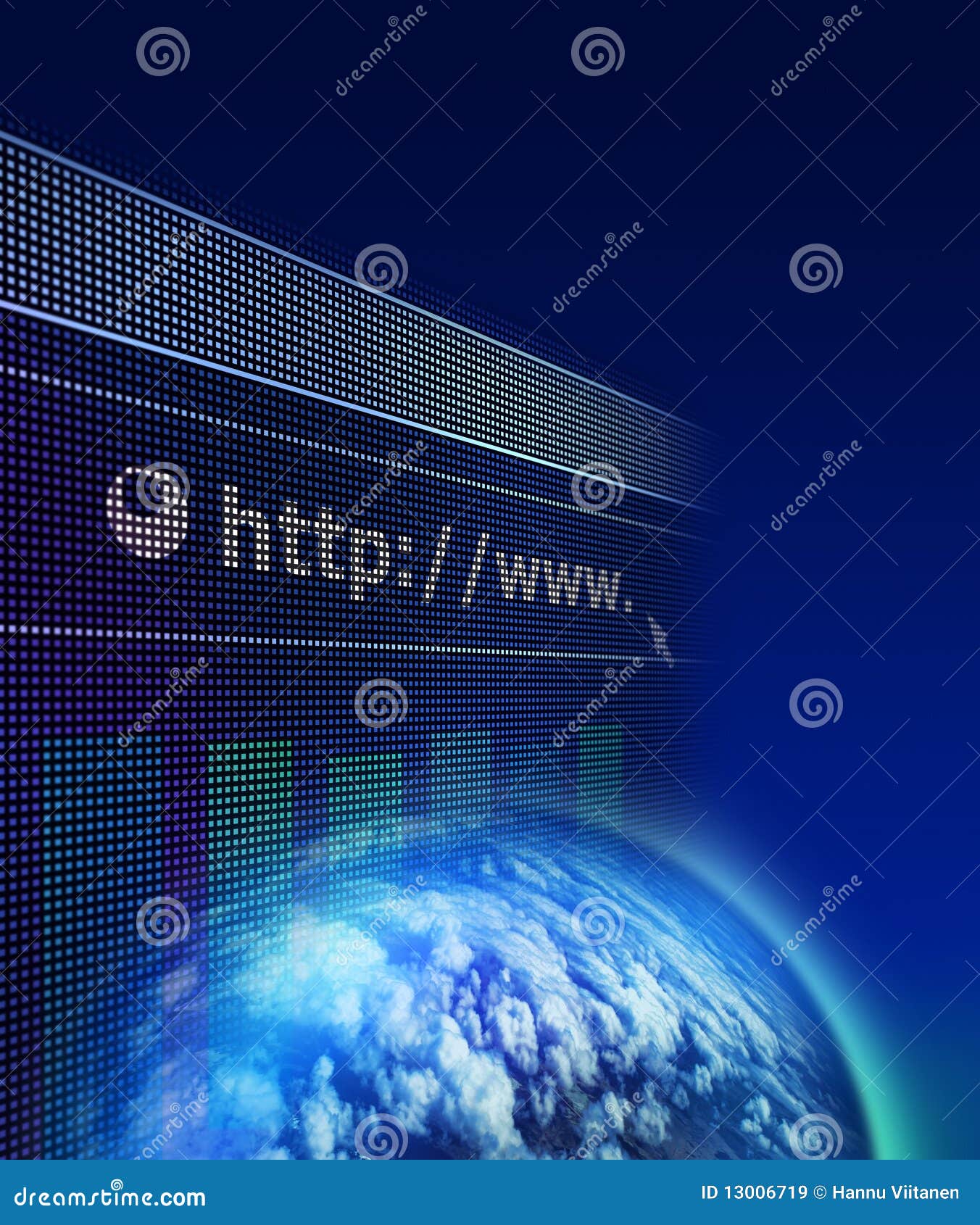 Blue world browser stock illustration. Illustration of earth - 13006719