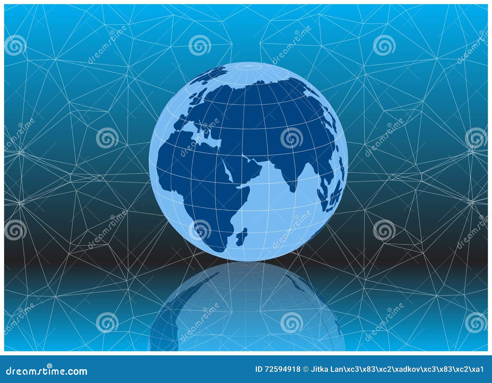 Blue world globe icon stock vector. Illustration of blue - 72594918