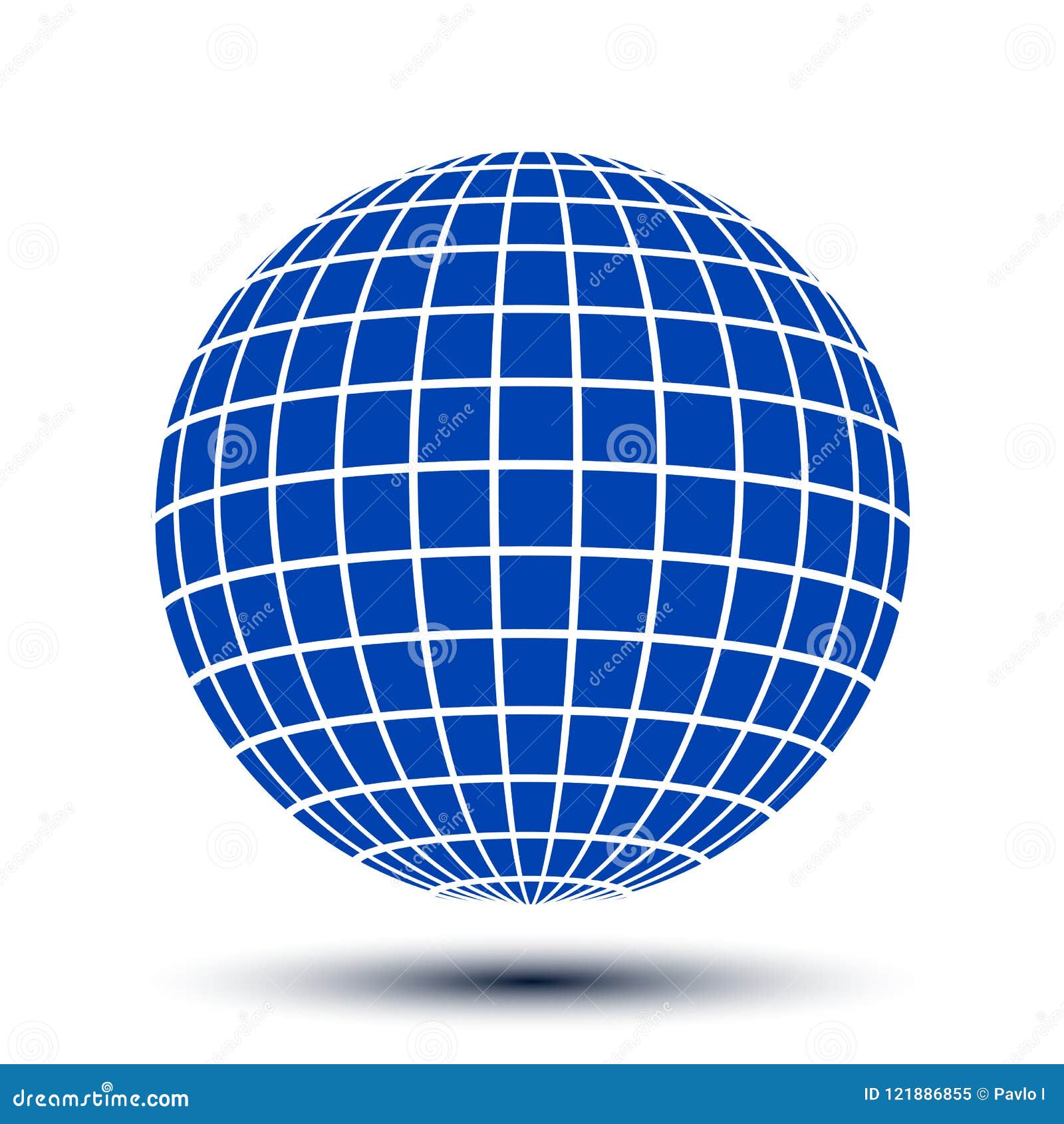 Blue World Globes with Shadows - Vector Stock Vector - Illustration of ...
