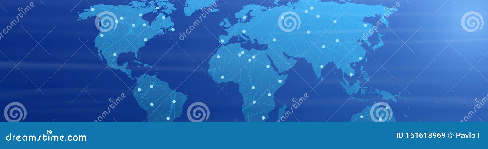 Blue World Map, Continents of the Planet, Globalization, World ...