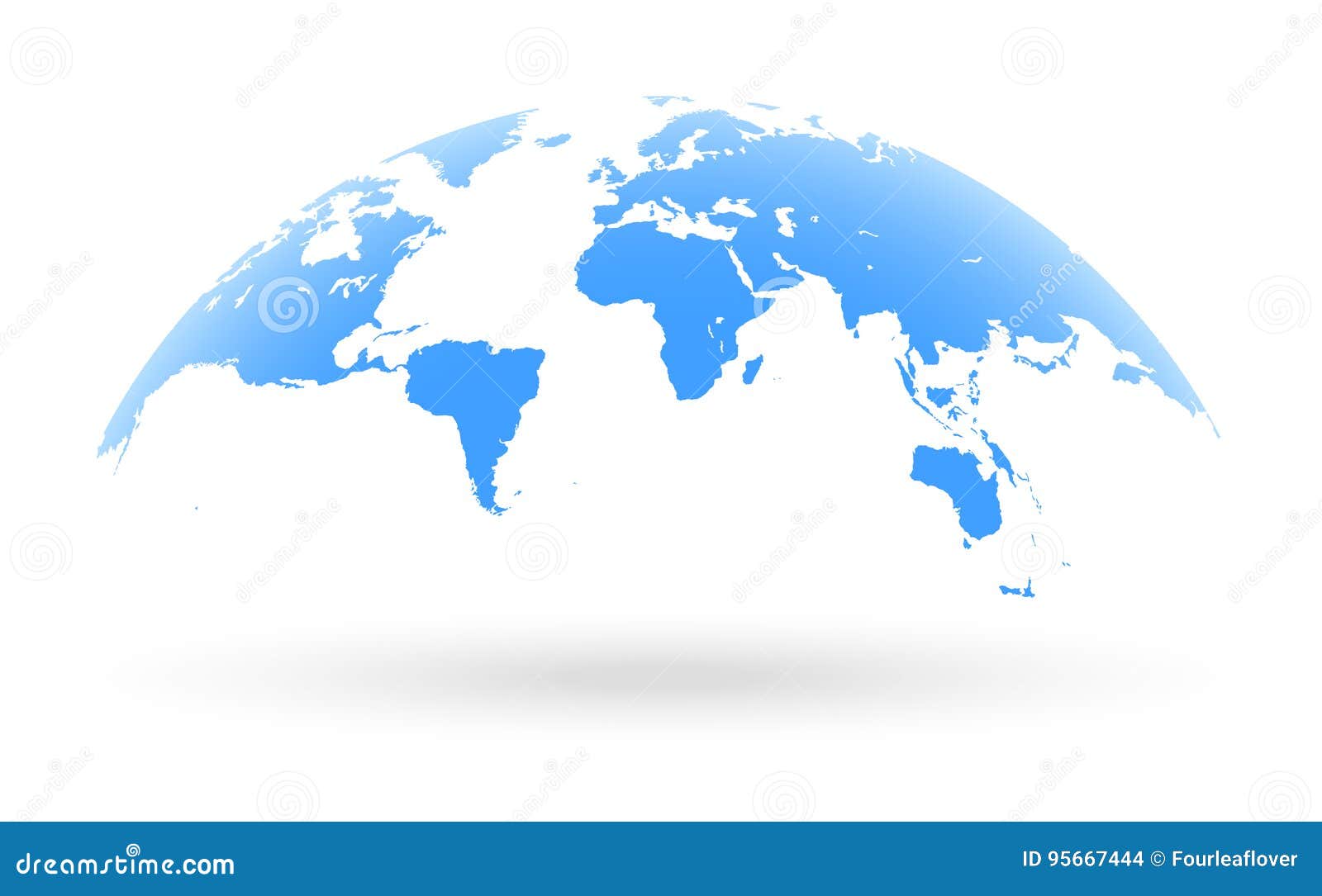 Blue World Map Globe Isolated on White Background Stock Vector - Illustration of global, africa ...