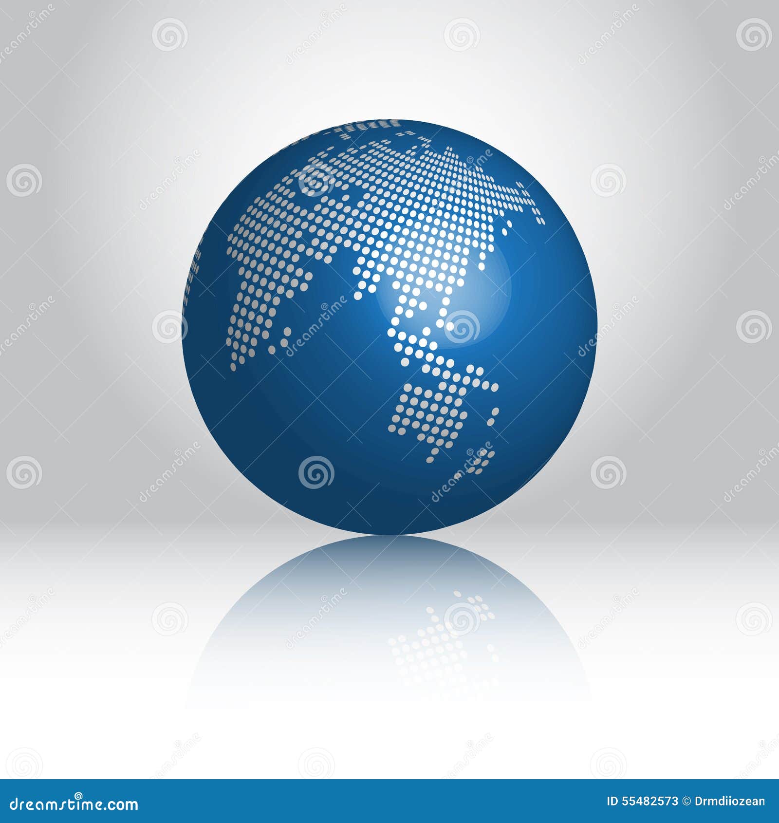 Blue world stock vector. Illustration of abstract, background - 55482573