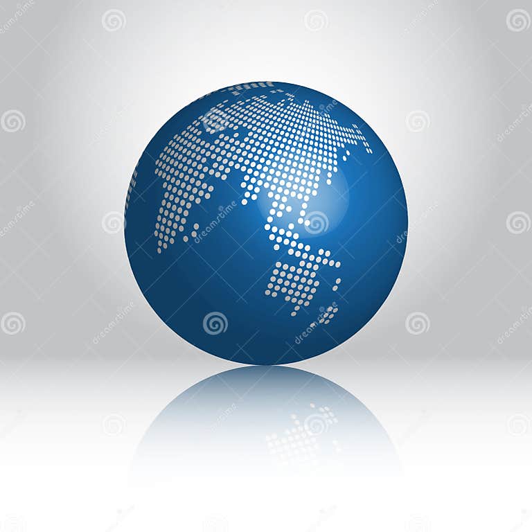 Blue world stock vector. Illustration of abstract, background - 55482573