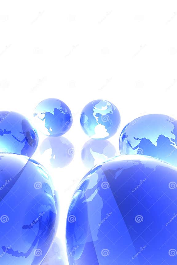 Blue worlds stock illustration. Illustration of waves, futuristic - 161967