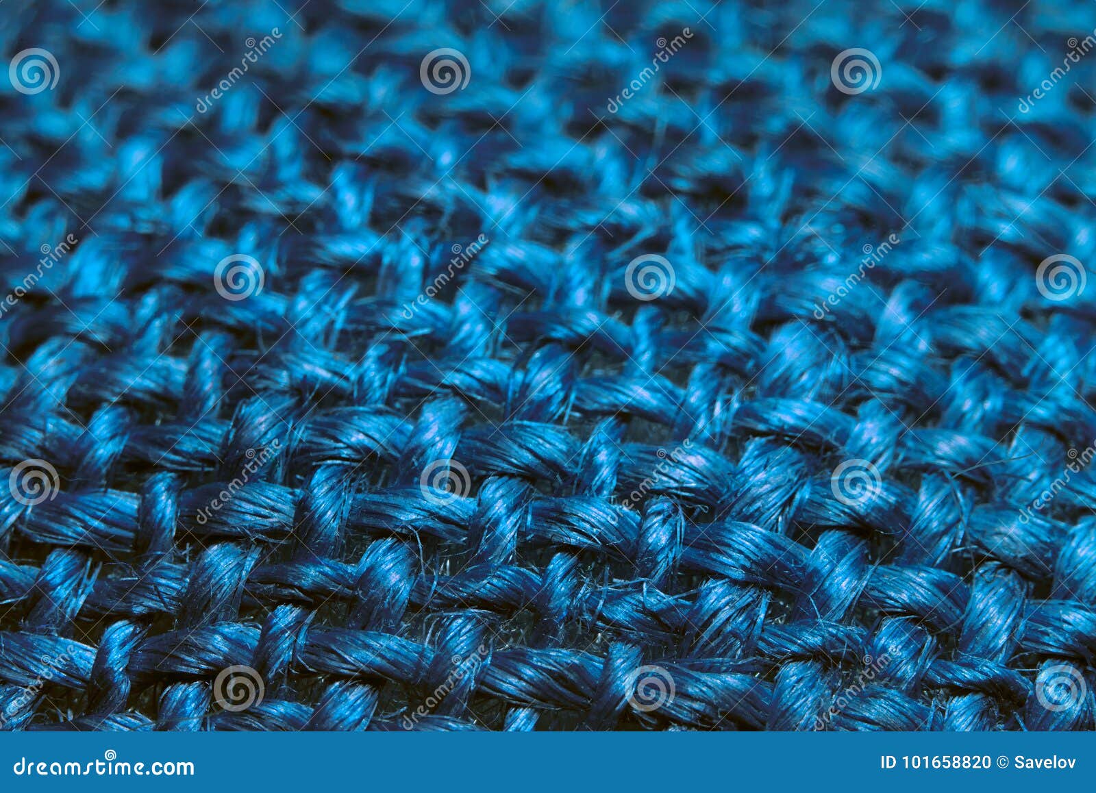 Blue woven fabric texture stock photo. Image of abstract - 101658820