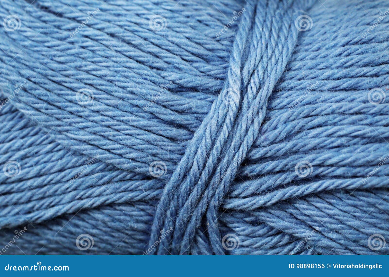 Blue Yarn Texture Close Up stock photo. Image of blue - 98898156