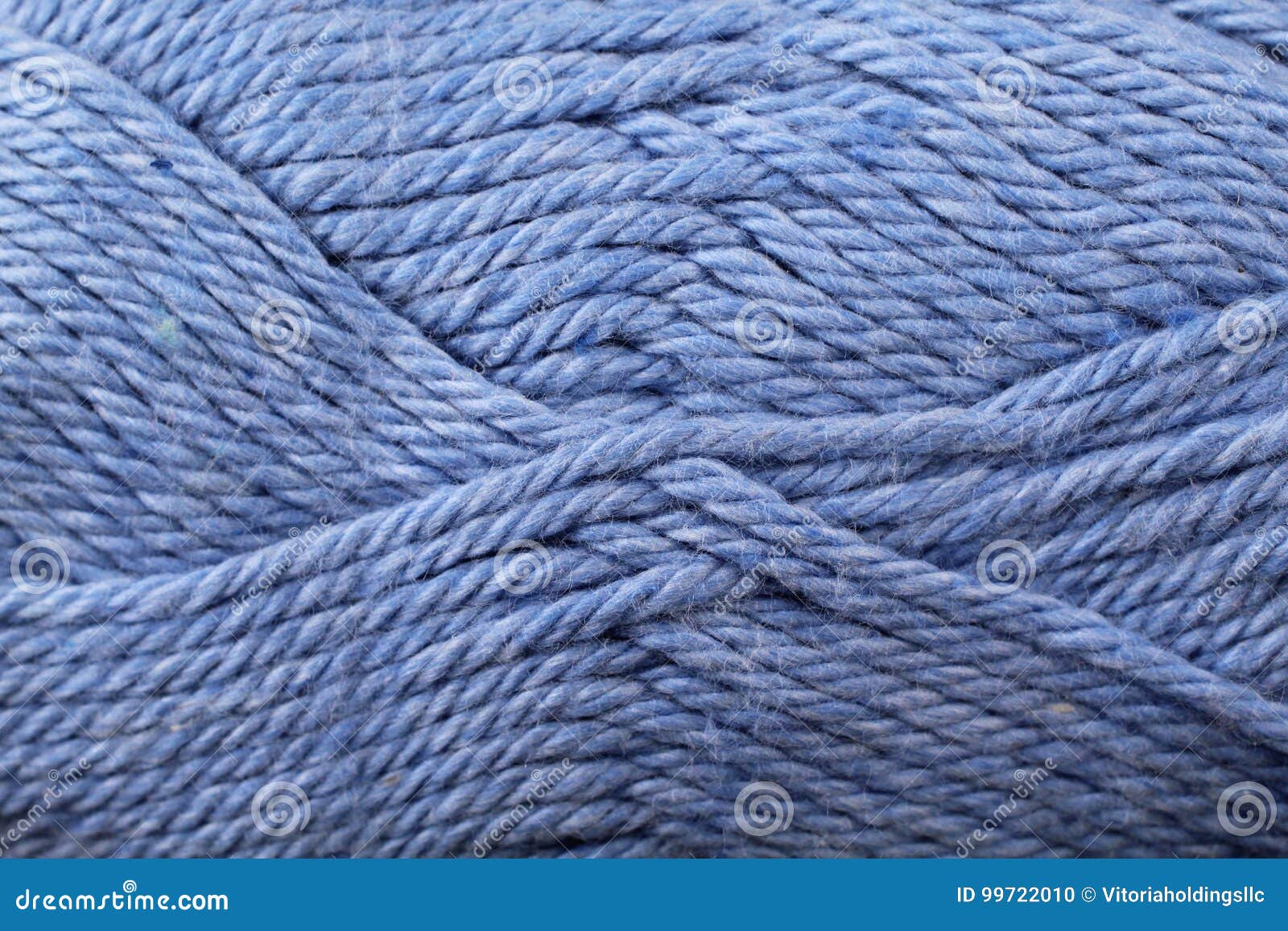 Blue Yarn Texture Close Up stock photo. Image of material - 99722010