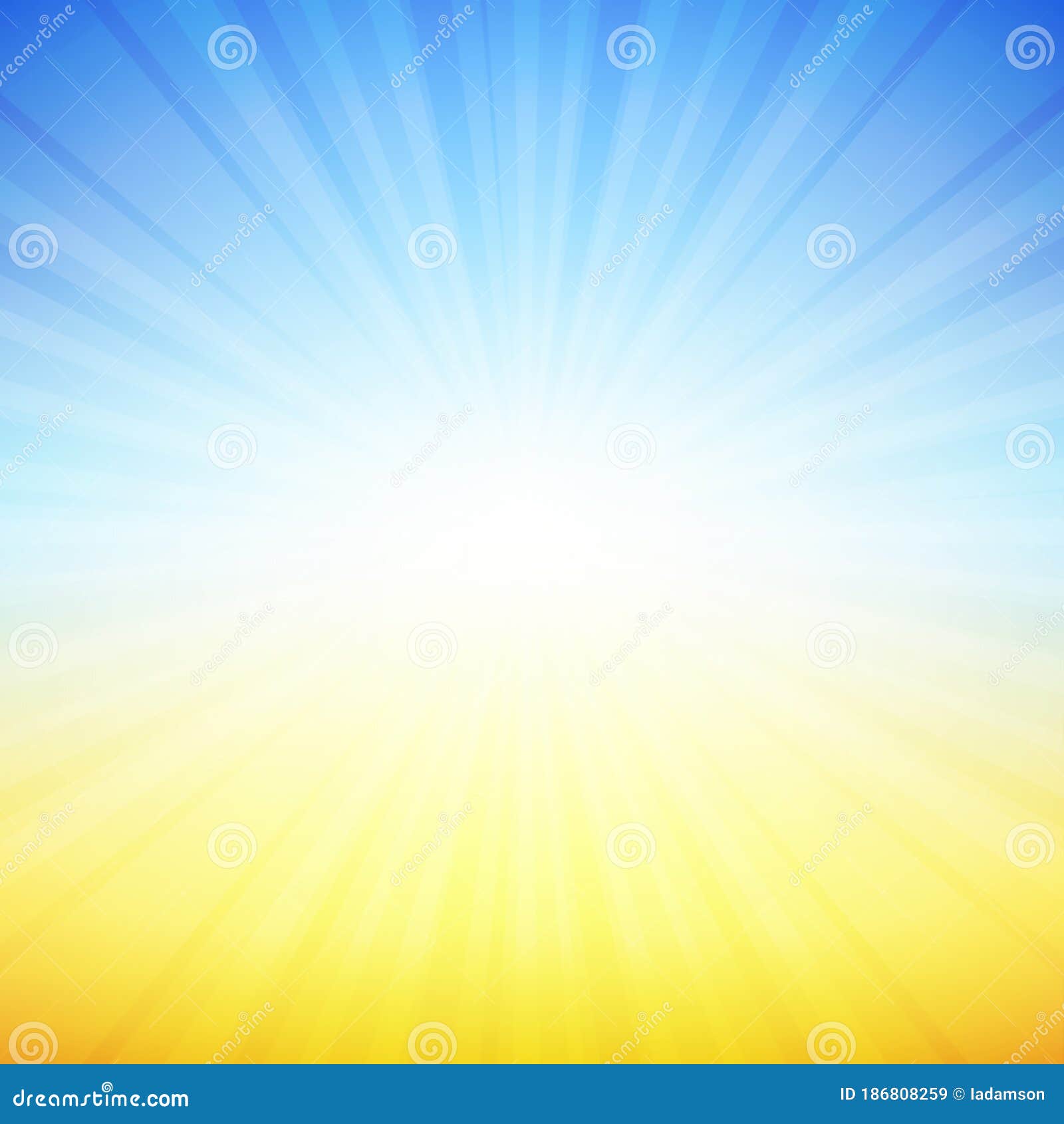 Blue and Yellow Background stock vector. Illustration of sunshine ...