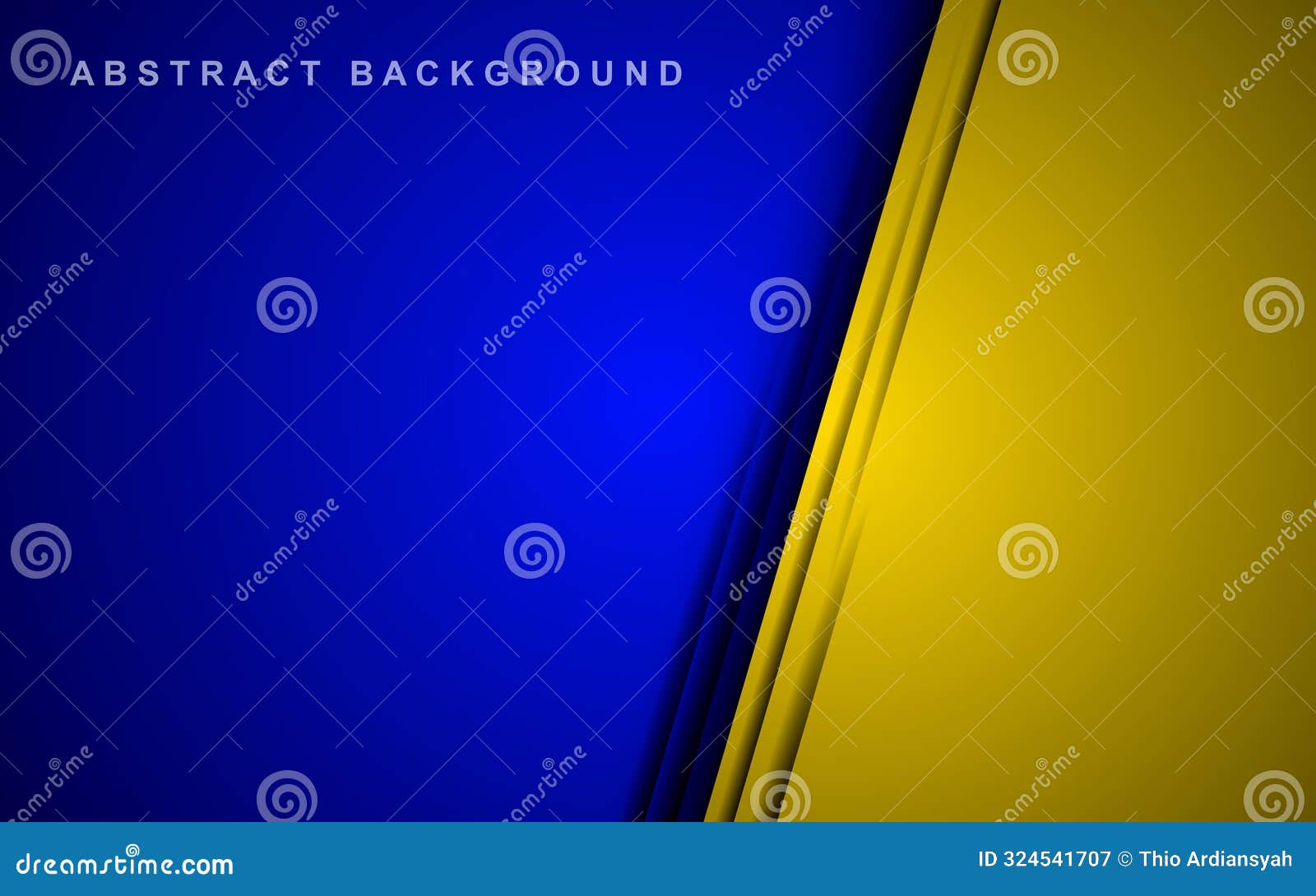 Blue - Yellow Background with Separation, Web Template - Vector ...