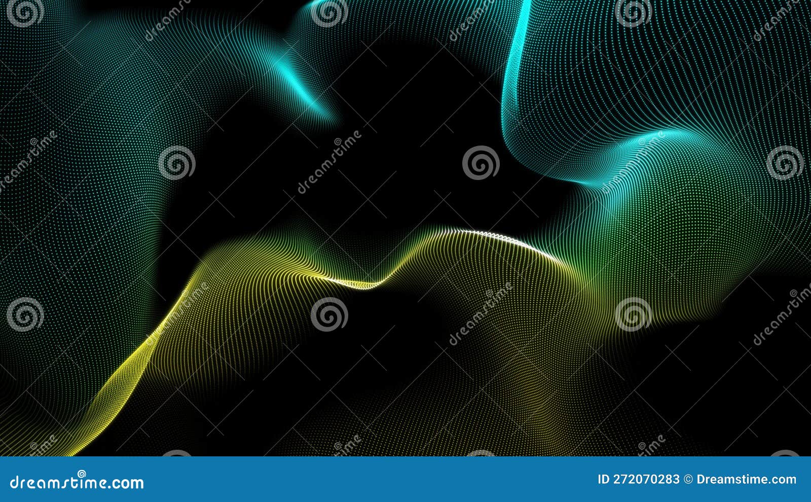 Blue and Yellow Geometric Abstract Technology and Science Background ...
