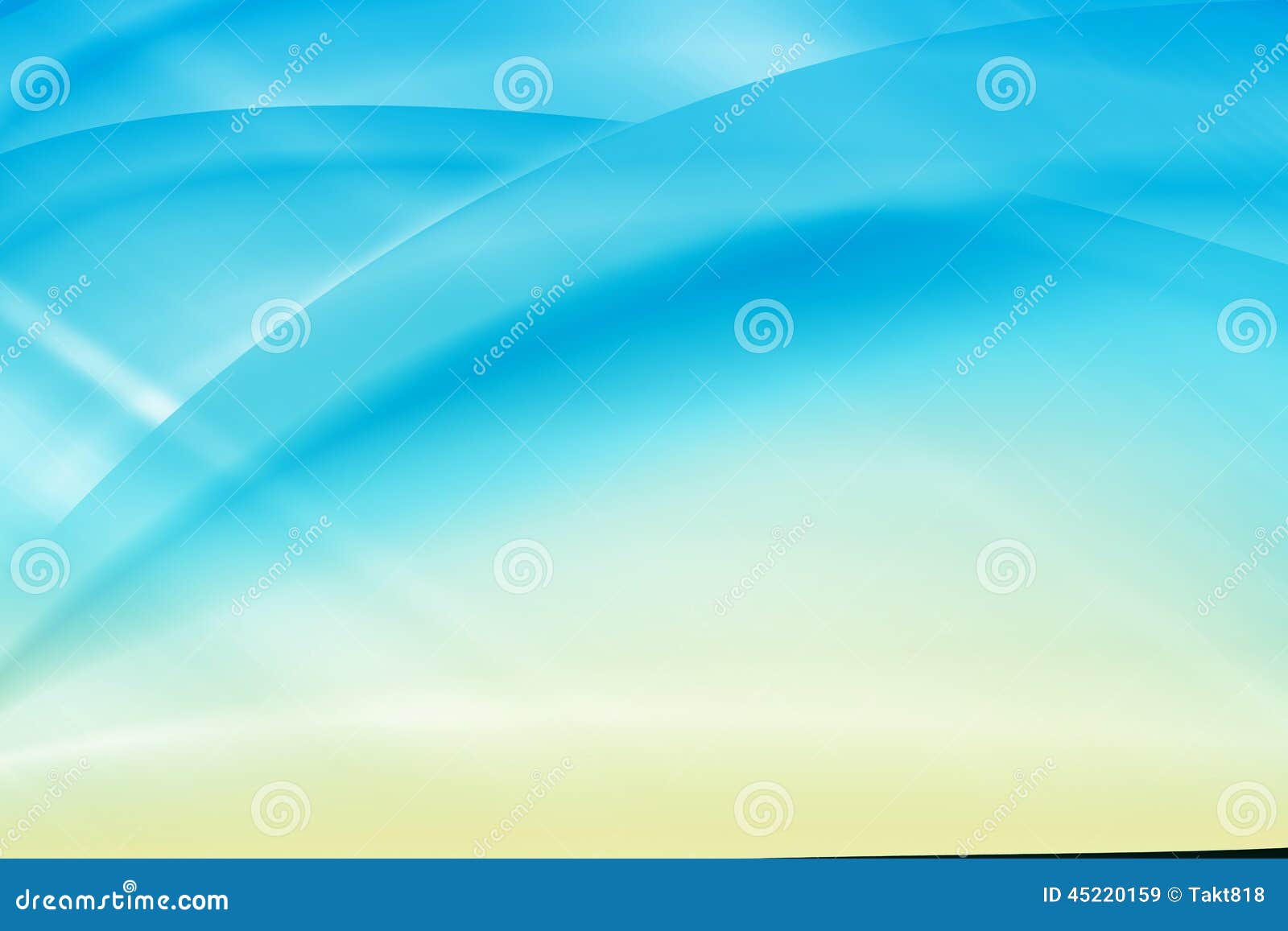 Blue and Yellow Gradient Background Stock Illustration - Illustration ...