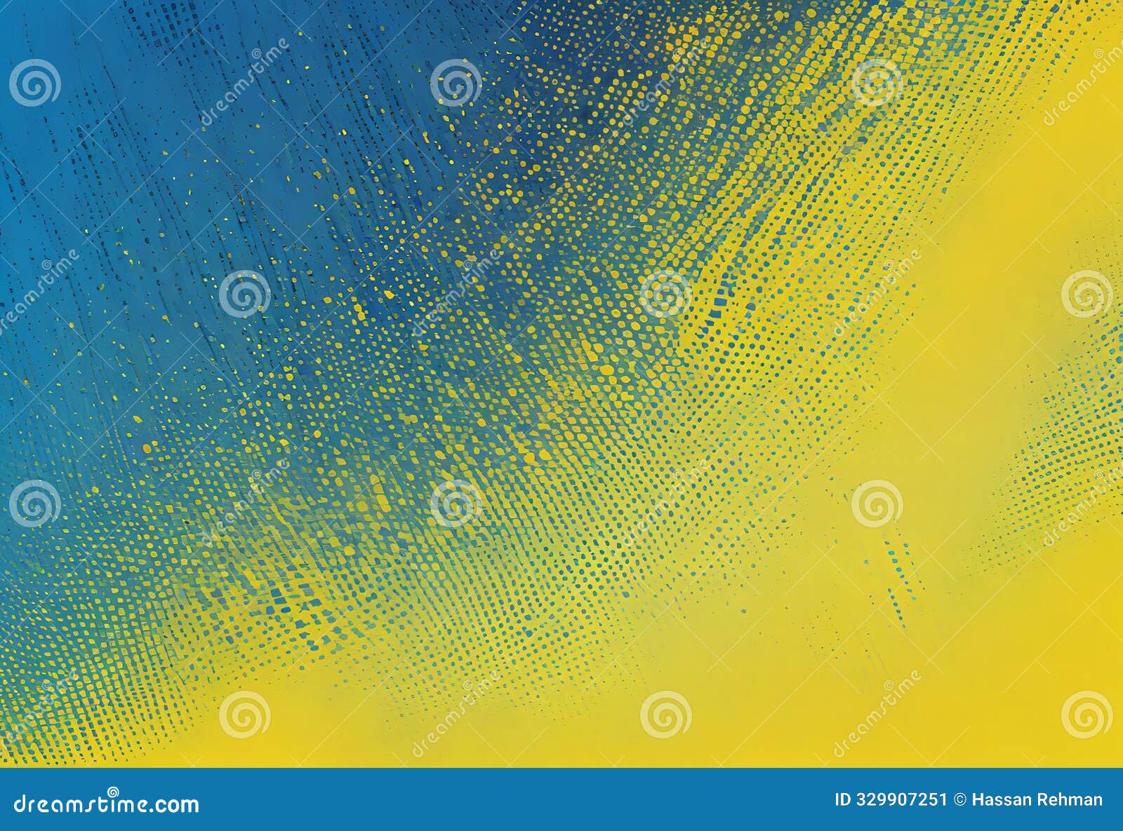 A Blue Yellow Grainy Noise Texture Poster Background Stock Illustration ...