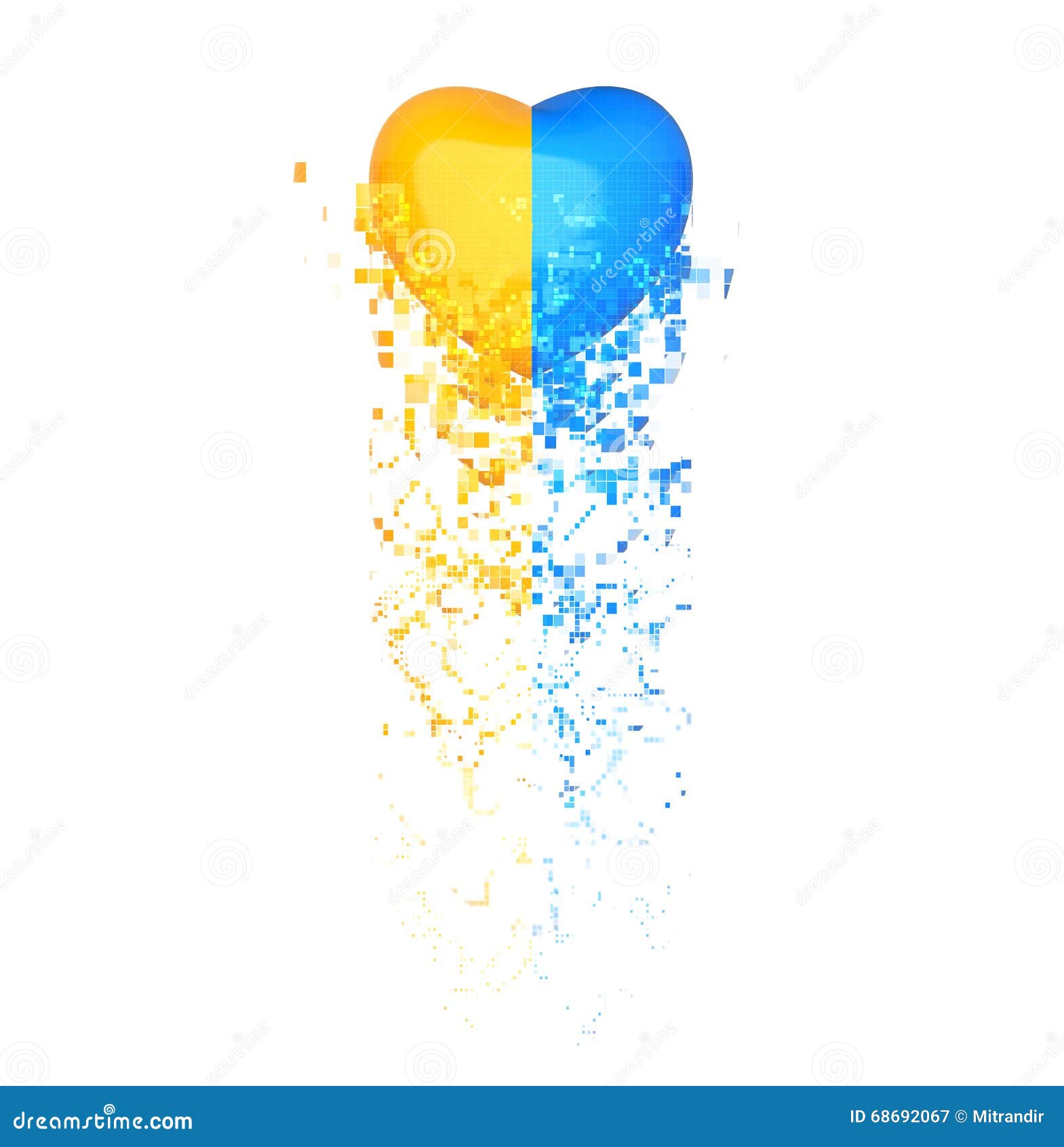 Heart Pixel Vector. | CartoonDealer.com #107297208