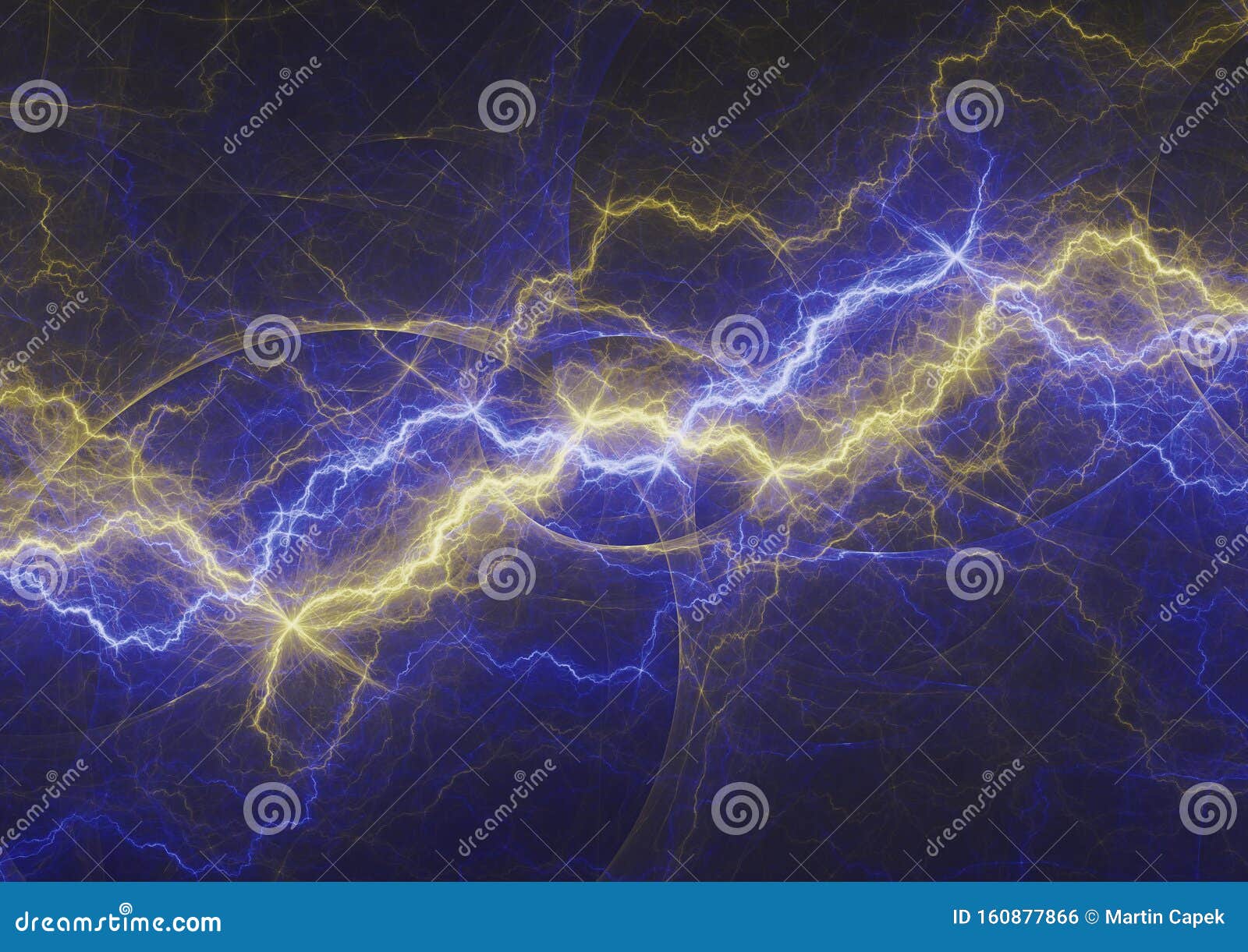 Yellow Lightning Comic Background Vector Illustration | CartoonDealer ...