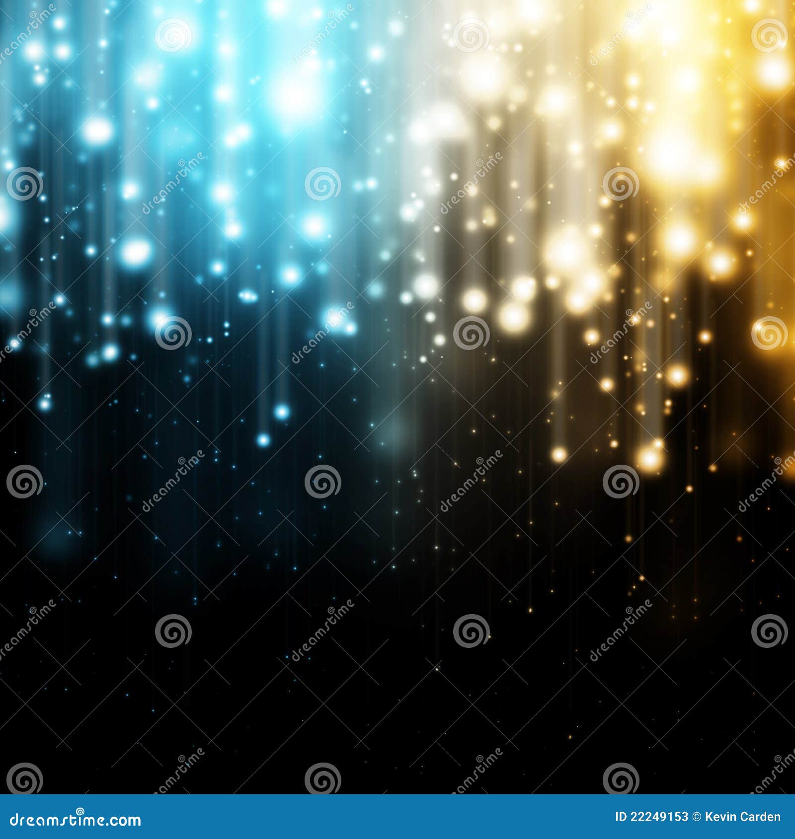 Blue and yellow lights stock illustration. Illustration of blur - 22249153