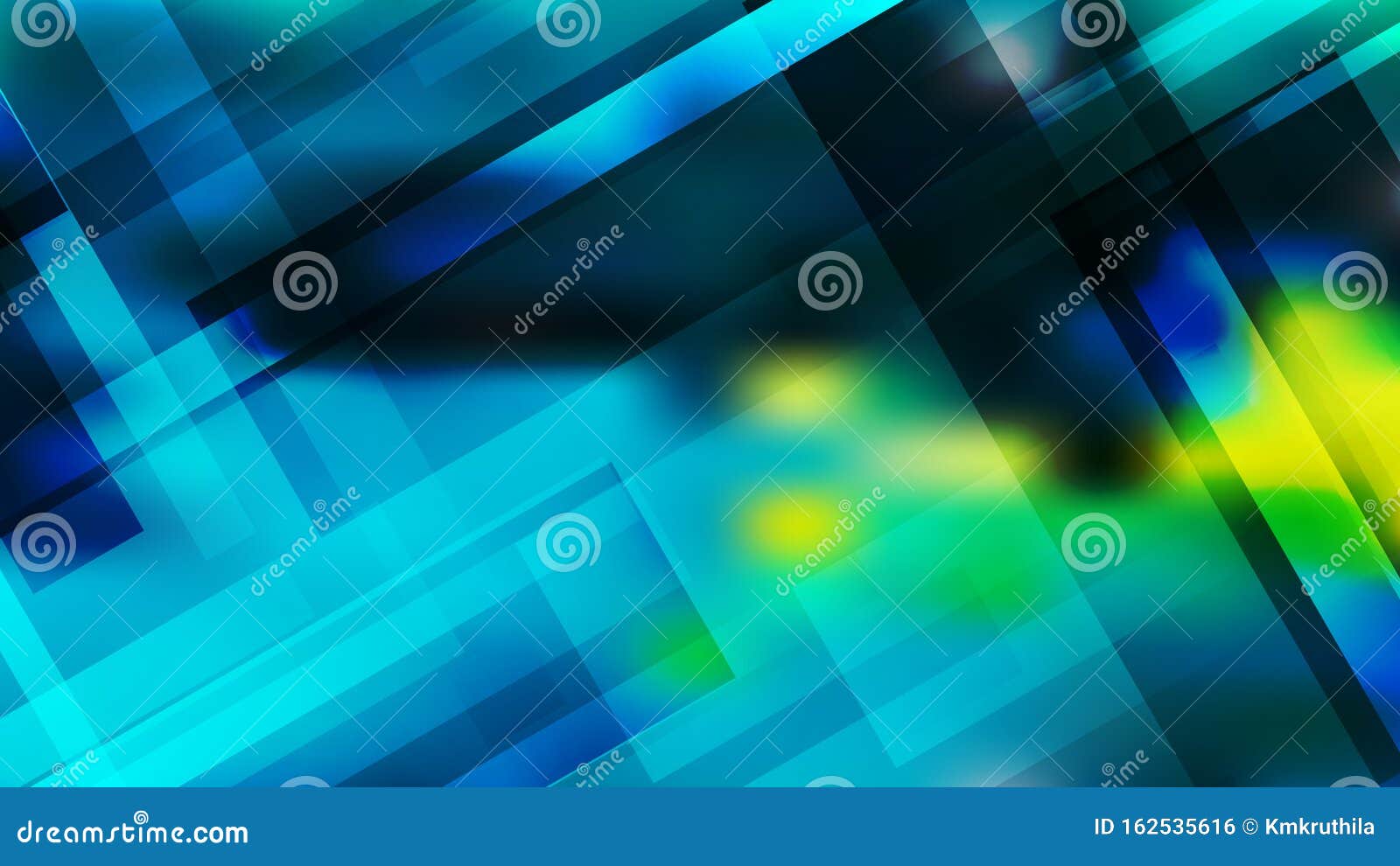 Blue and Yellow Modern Geometric Background Stock Vector - Illustration ...