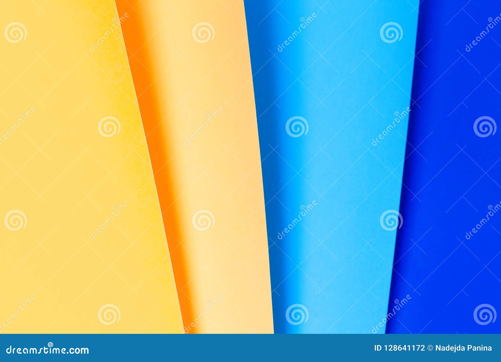 Blue and Yellow Paper Background, Colorful Paper Stock Photo - Image of ...