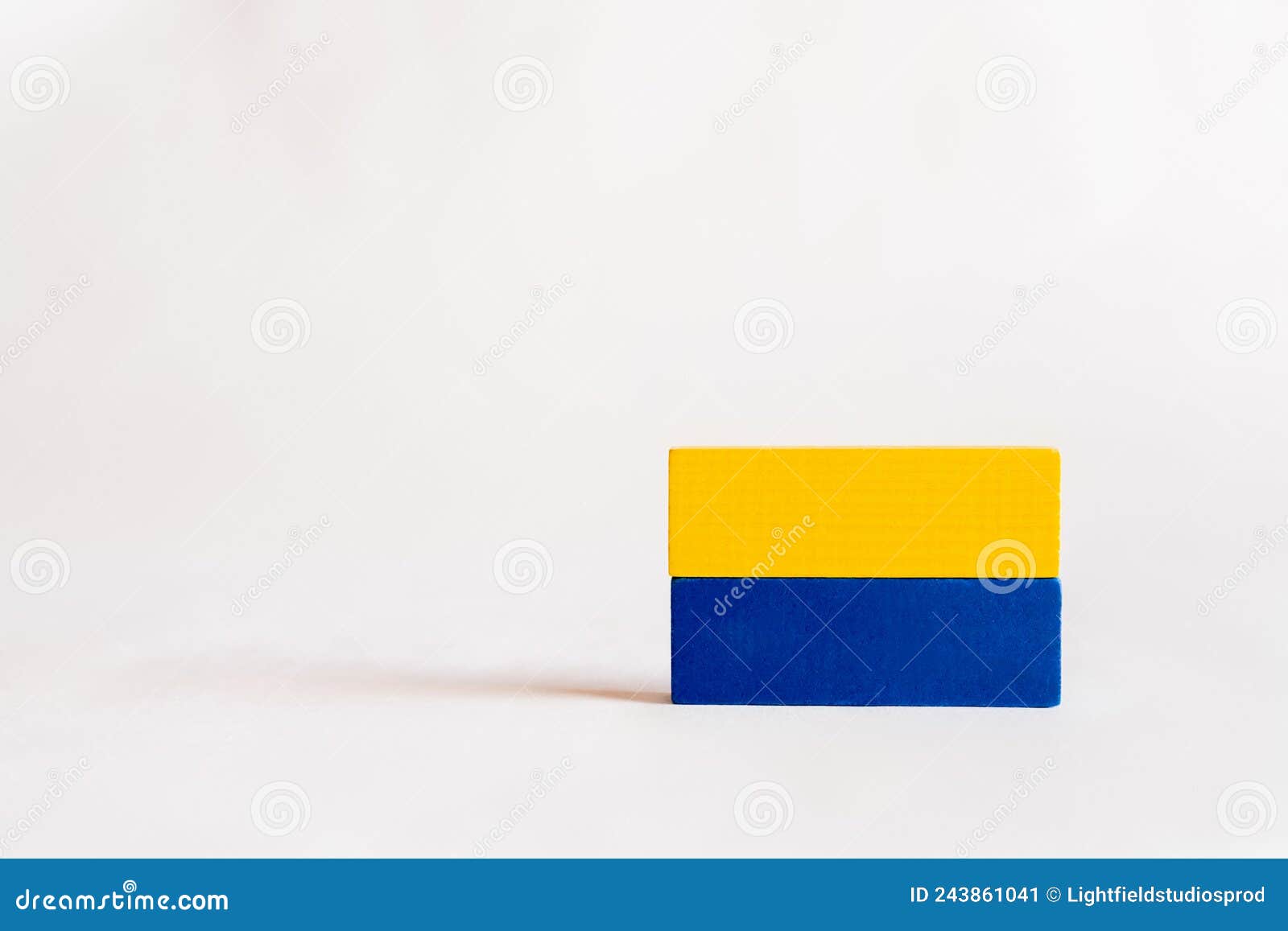 Blue and Yellow Rectangular Blocks on Stock Image - Image of background ...