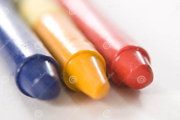 Blue Yellow Red Crayon stock photo. Image of school, supplies - 10269580